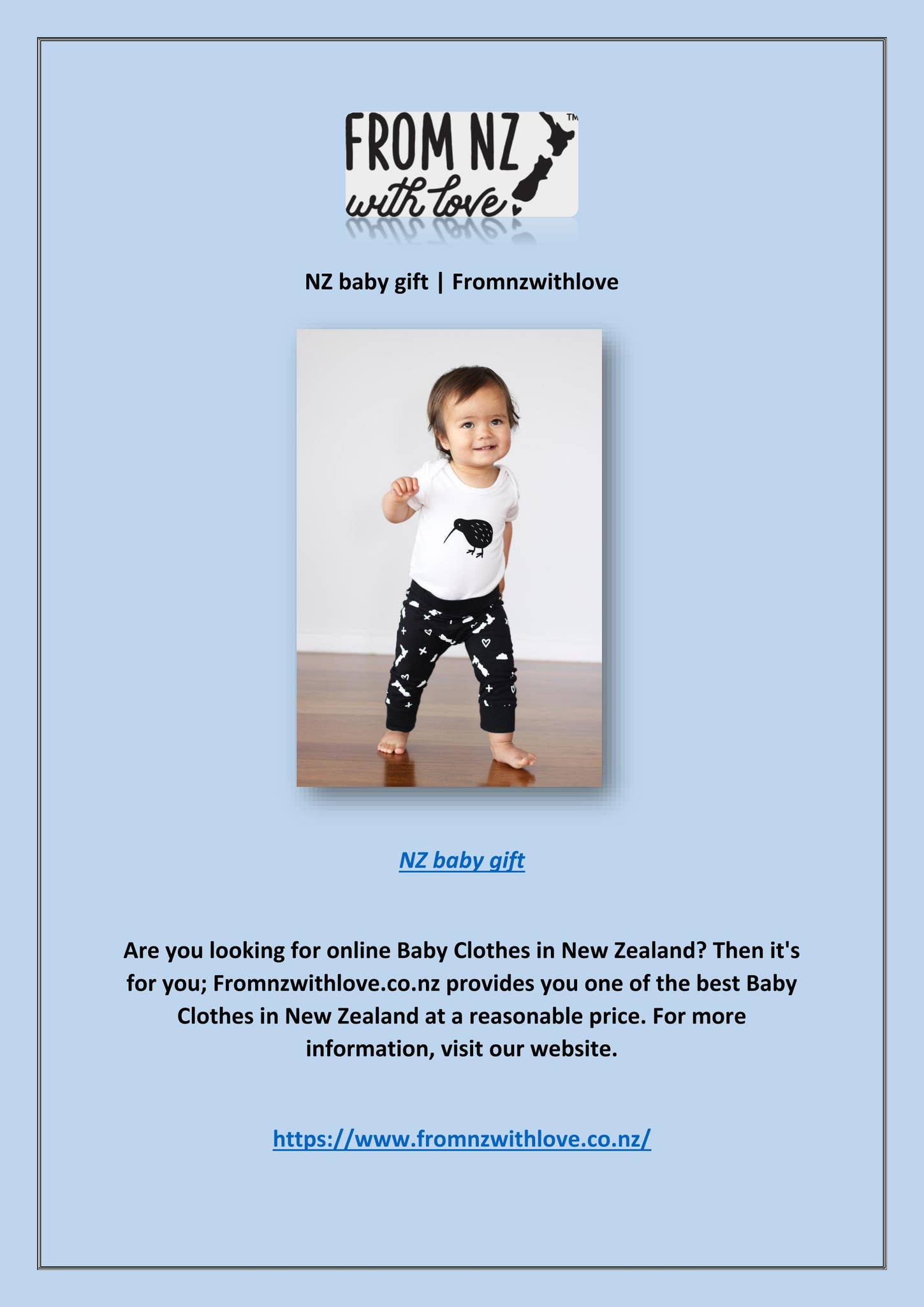 NZ baby gift | Fromnzwithlove by From NZ with Love - Issuu