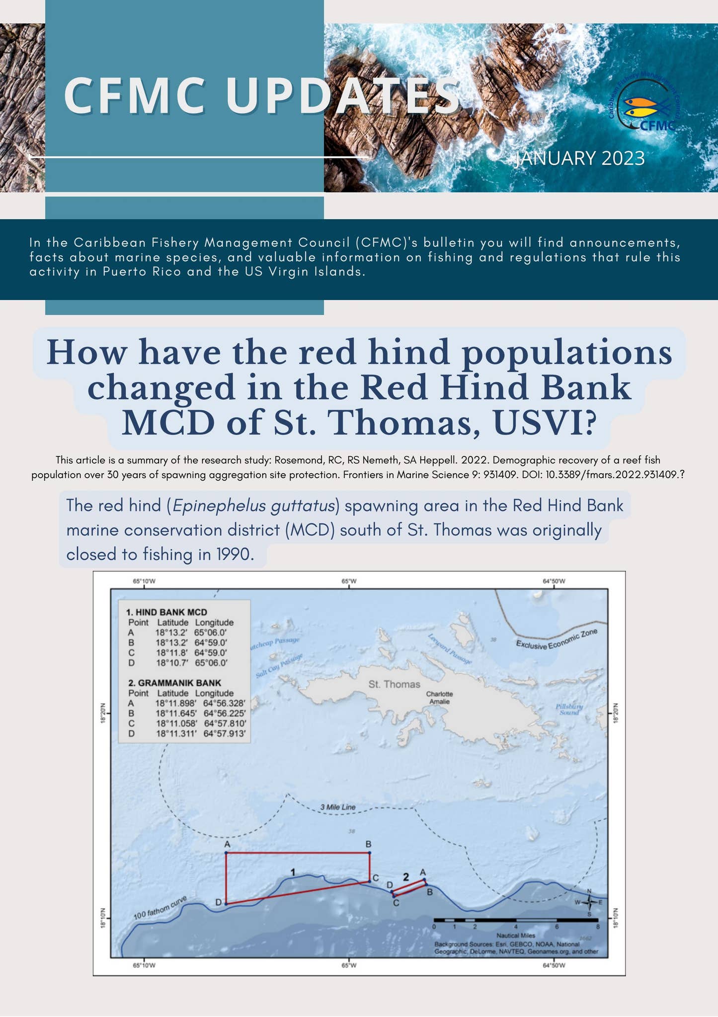 CFMC Updates (January 2023) by Caribbean Fishery Management Council - Issuu
