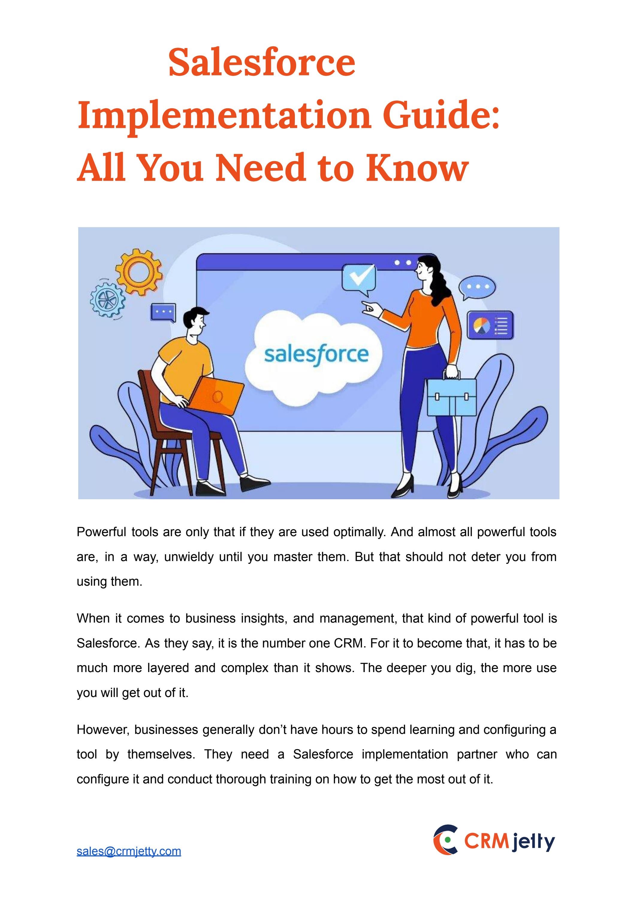 Salesforce Implementation Guide: All You Need to Know by CRMJetty - Issuu