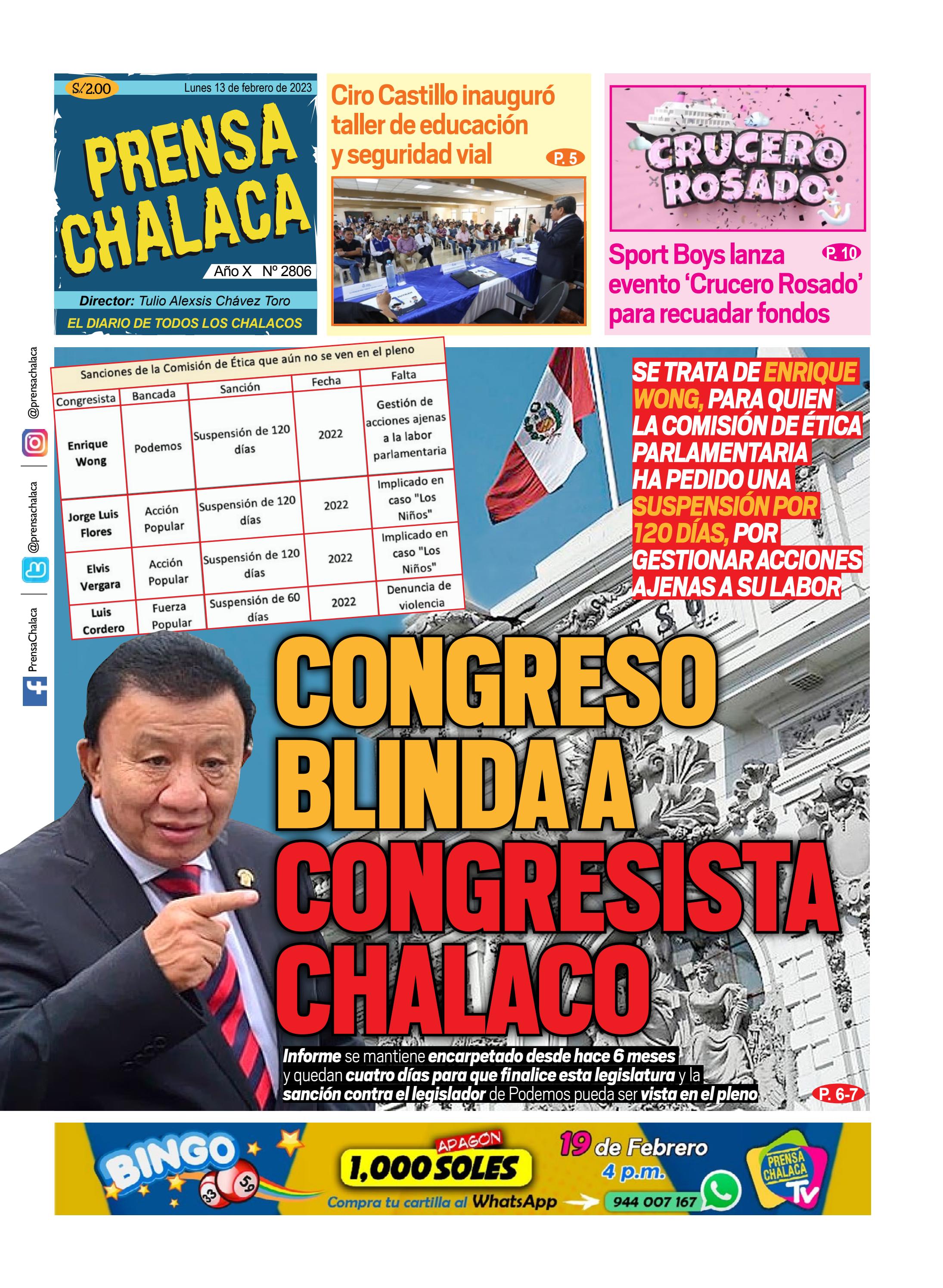Prensa Chalaca (13-2-2023) - 2806 by Grupo de Comunicaciones Así SAC ...
