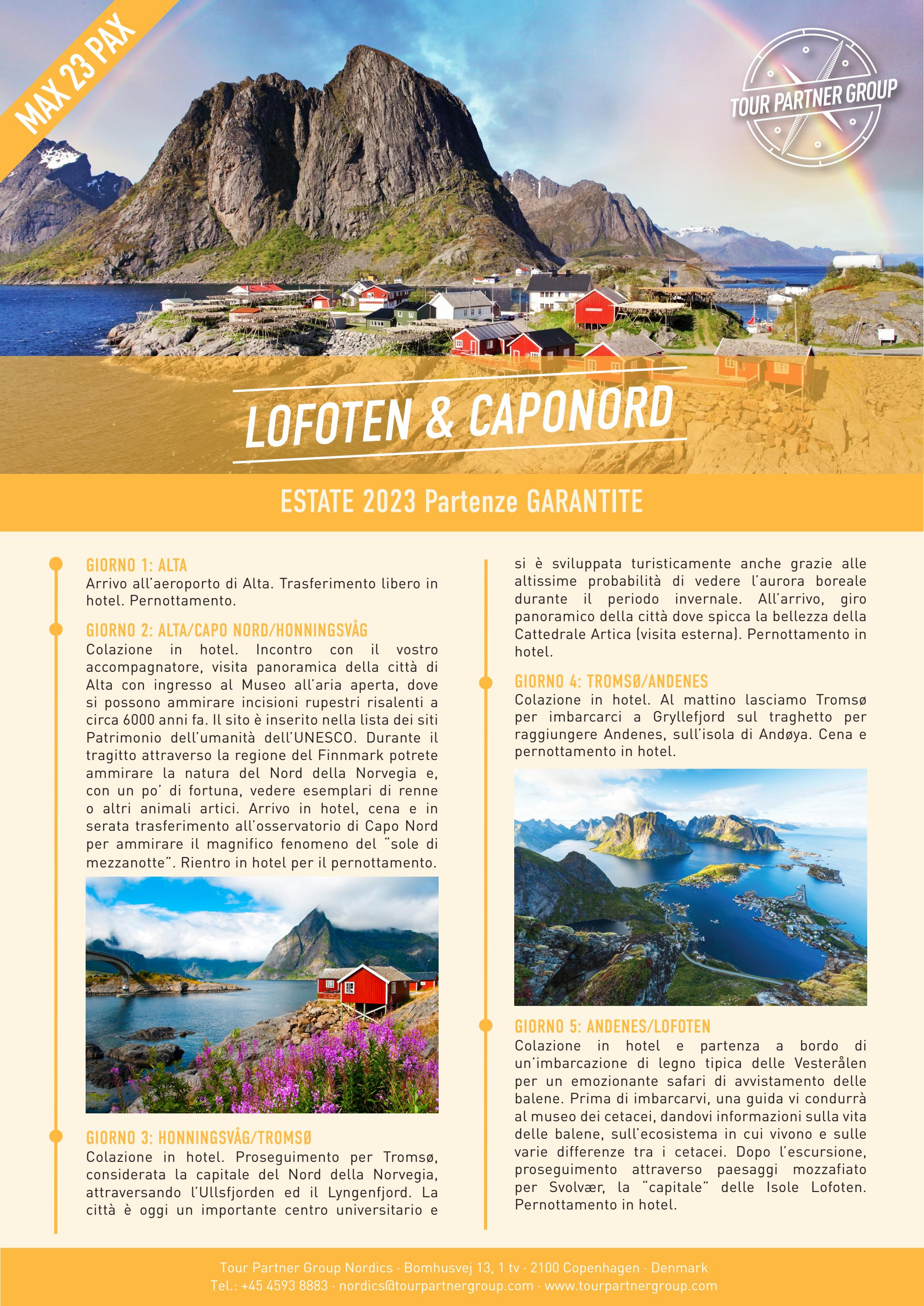 Italian Lofoten & Caponord 2023 by Tour Partner Group - Issuu