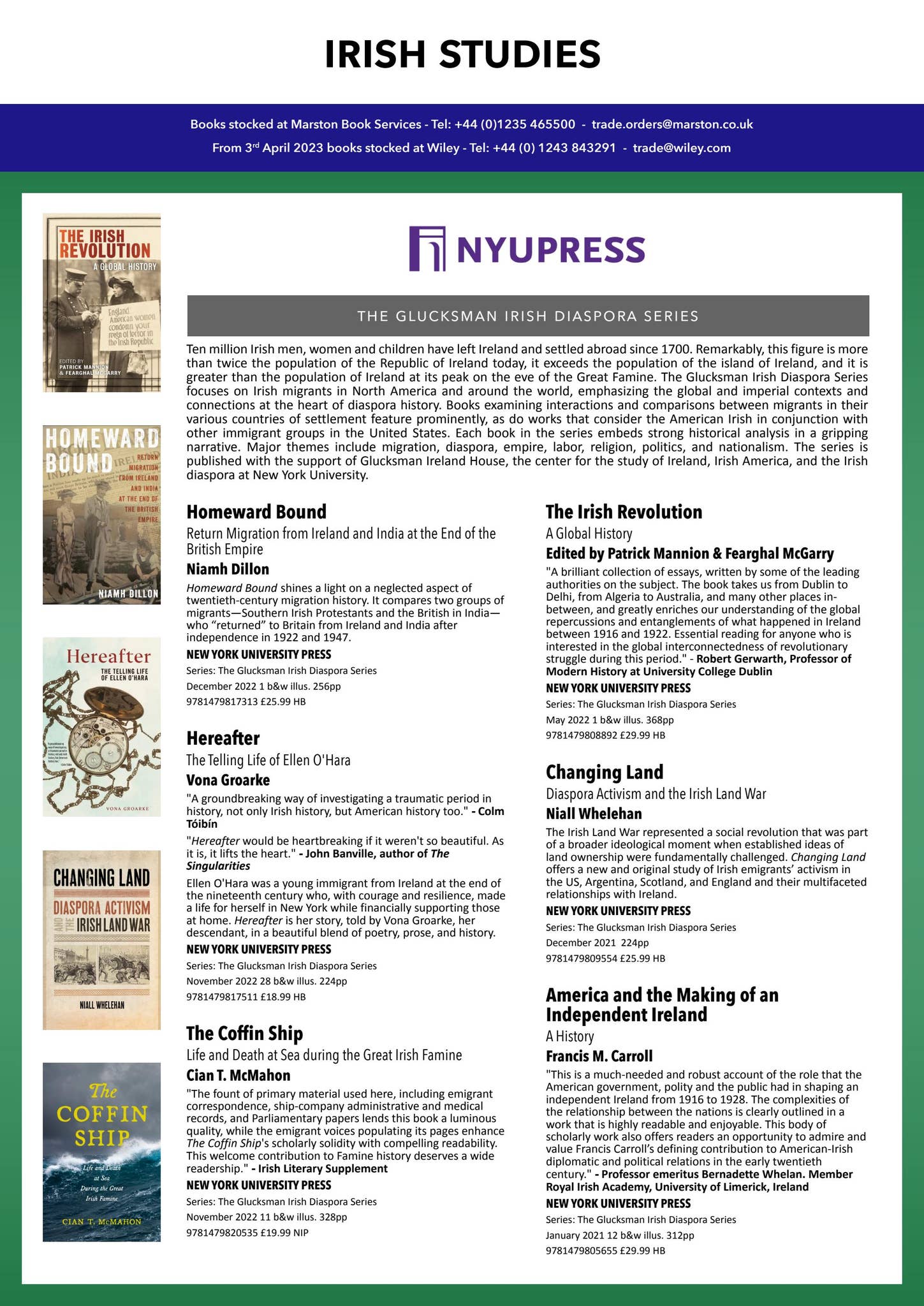 Irish Studies Flyer by Mare Nostrum Group - Issuu