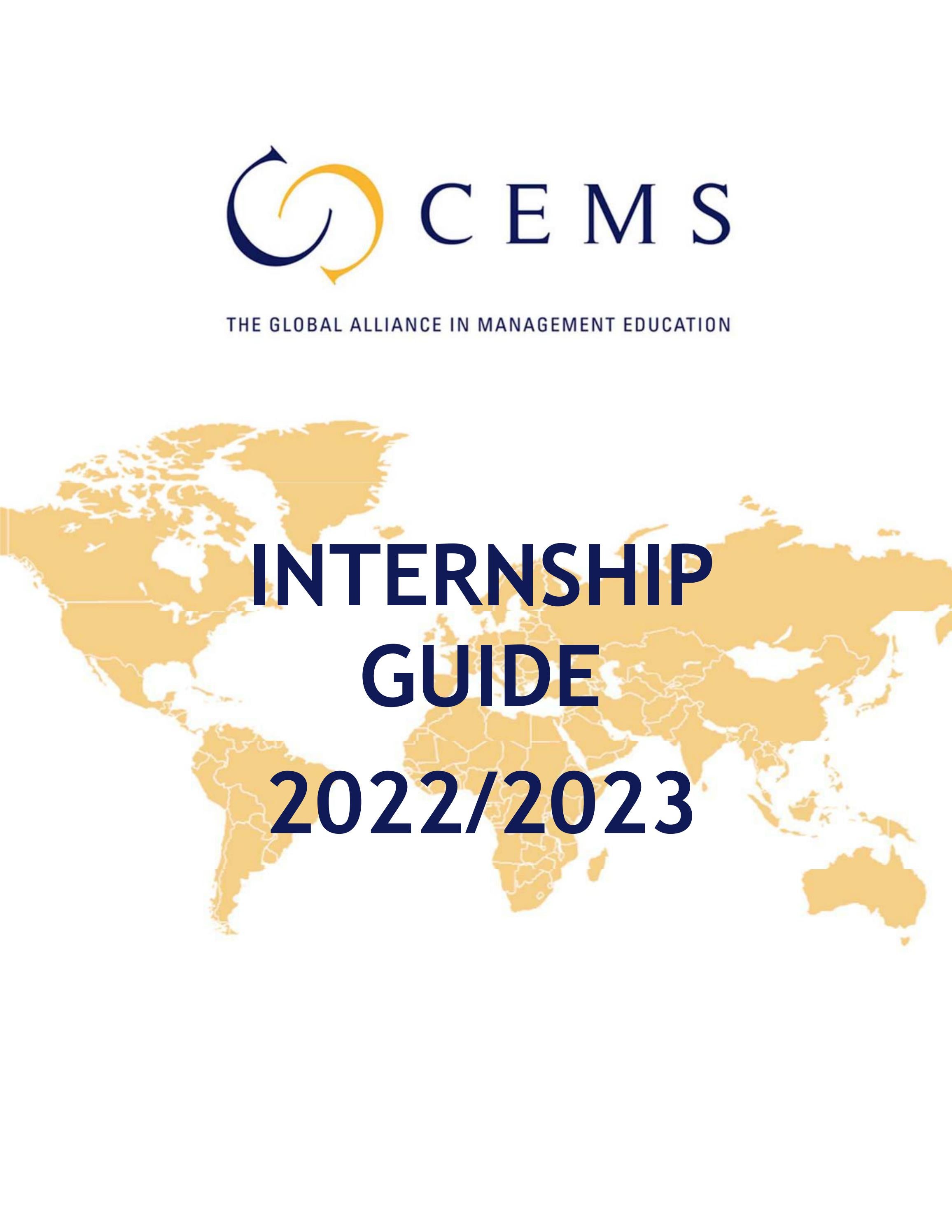INTERNSHIP GUIDE 2022/2023 by CEMS - Issuu