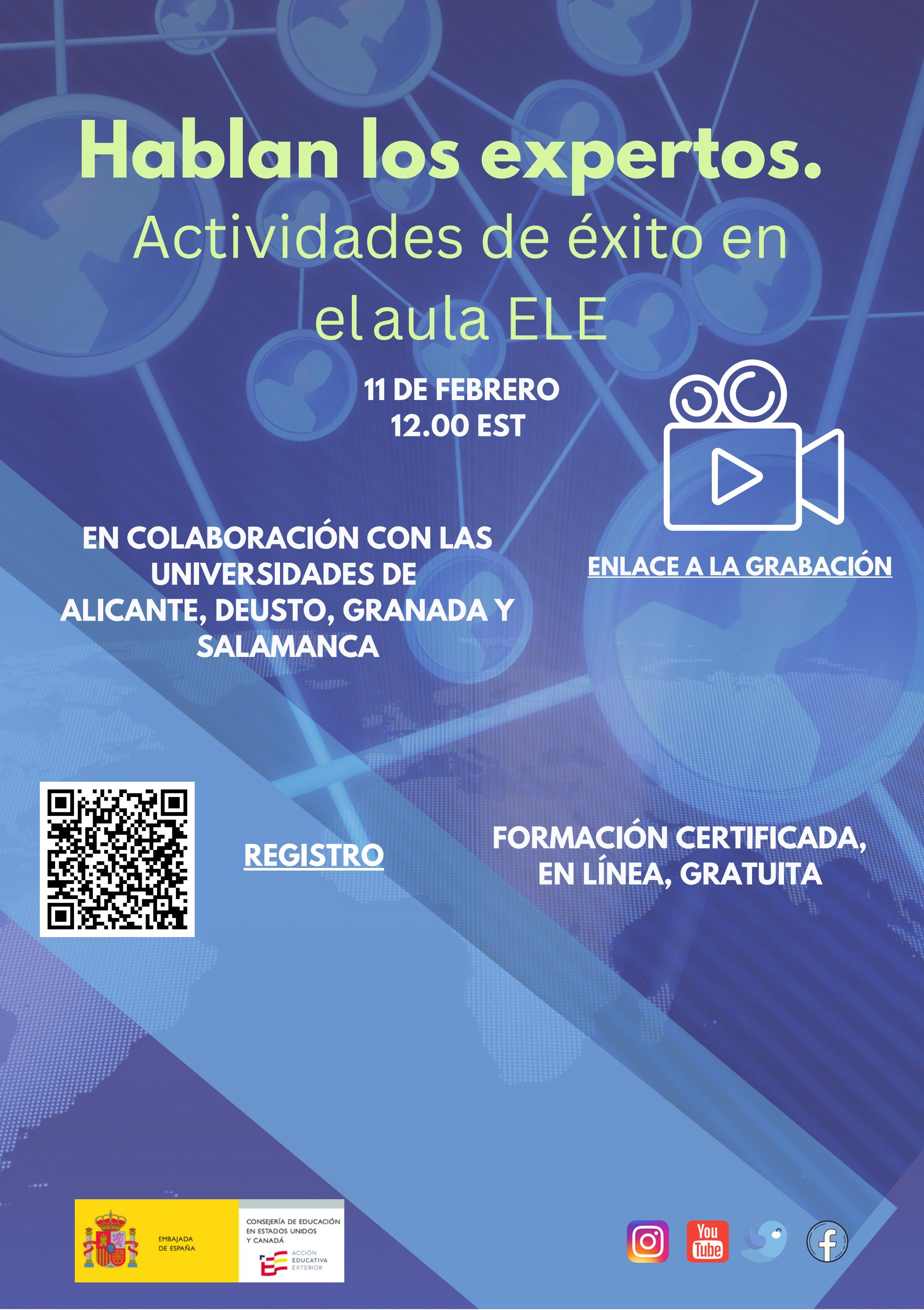 Hablan los expertos. Actividades de éxito en el aula ELE by Consejería ...