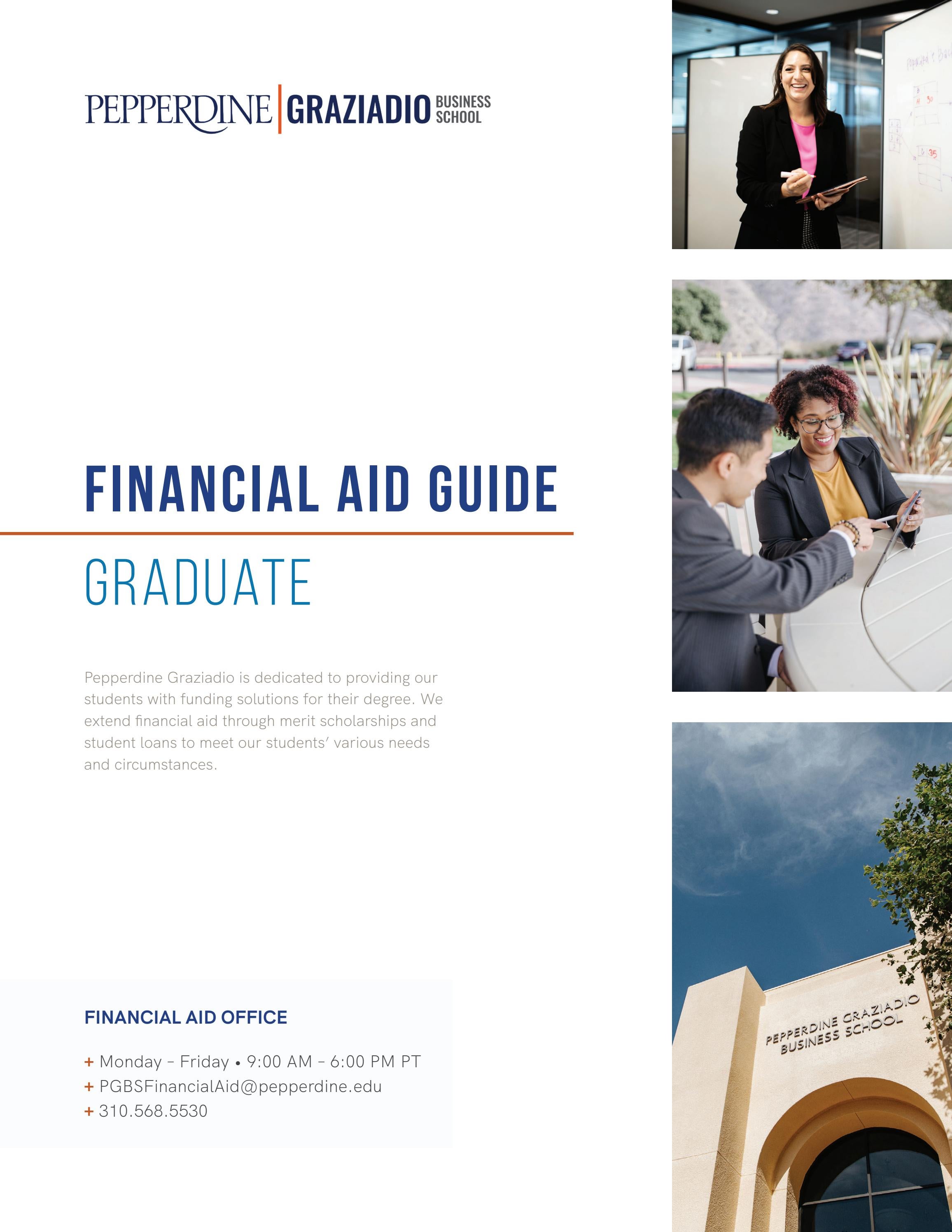 GRD 2022 Financial Aid Guide - One Pager by Pepperdine Graziadio ...