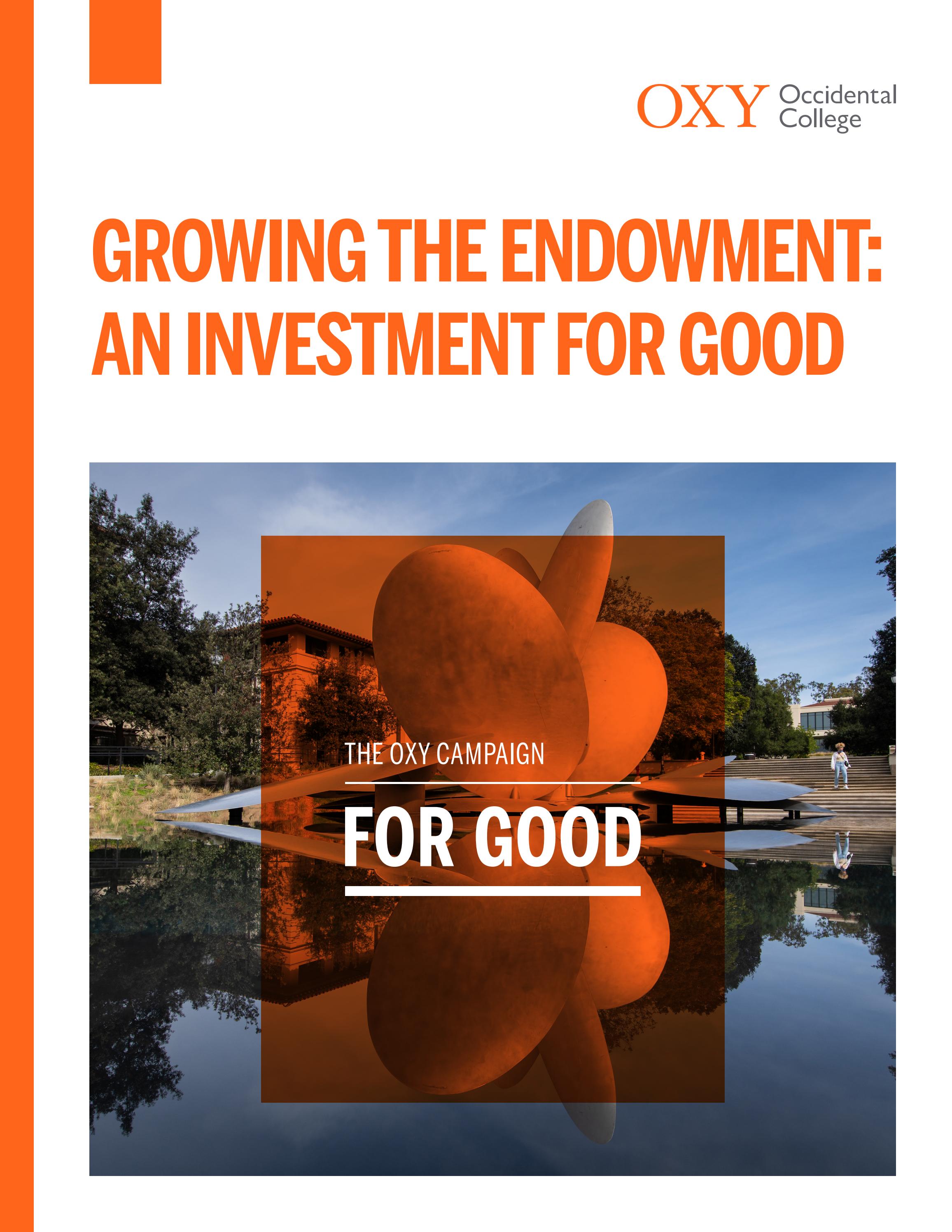Campaign Impact Newsletter - Endowment by Occidental College - Issuu