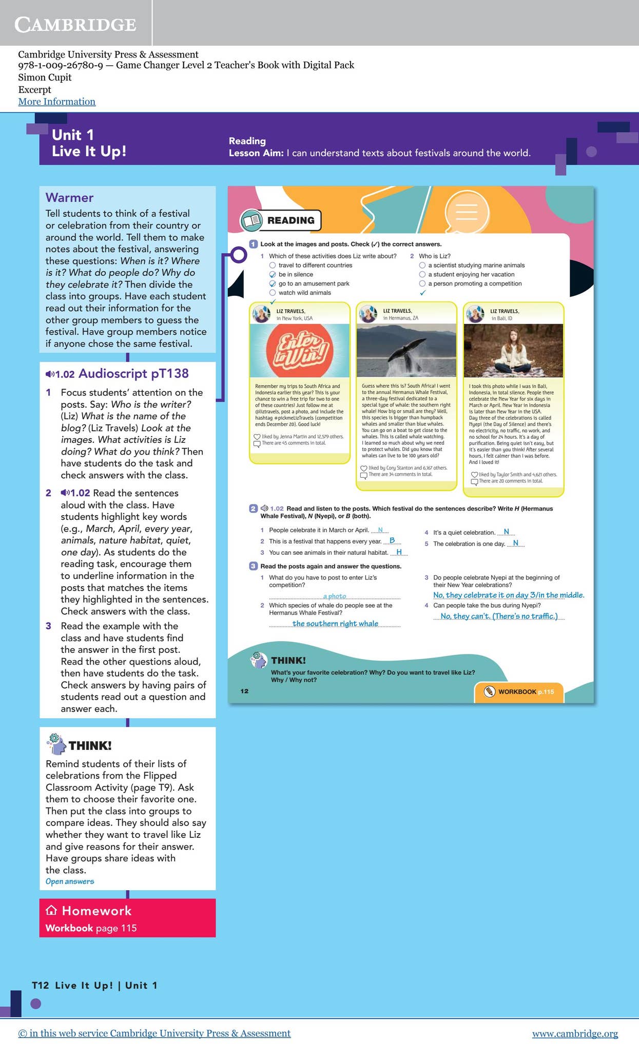 【教師手冊 Level 2】Game Changer Level 2 Teacher's Book with Digital Pack by ...