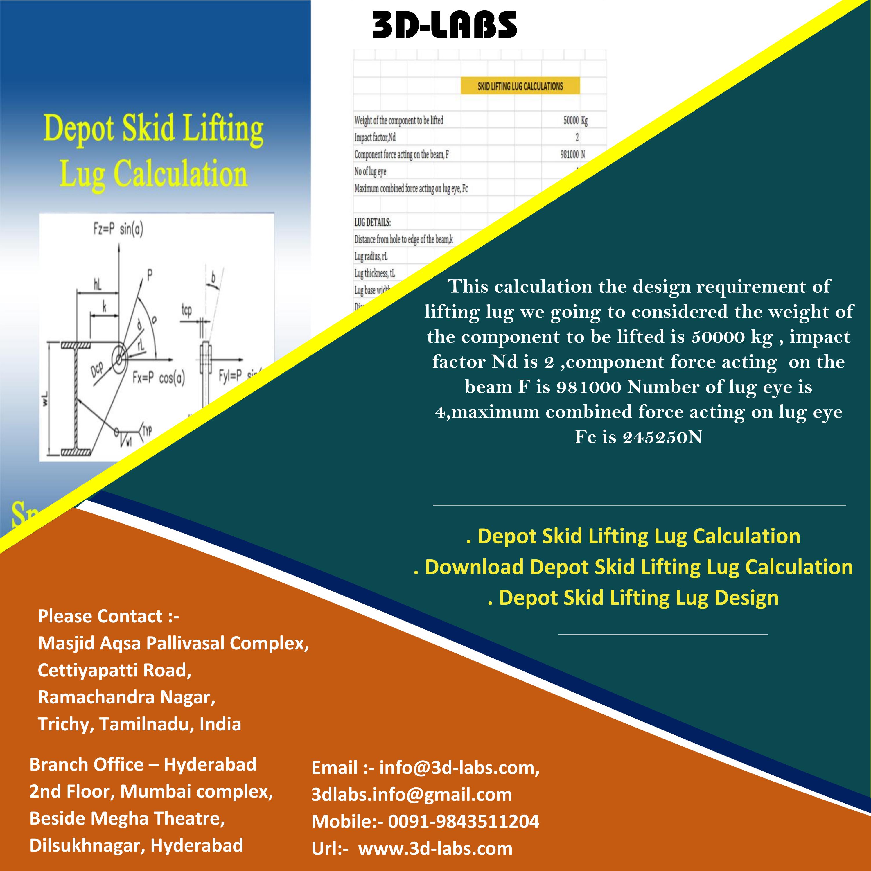 Depot skid lifting lug calculation by Design Manager - Issuu