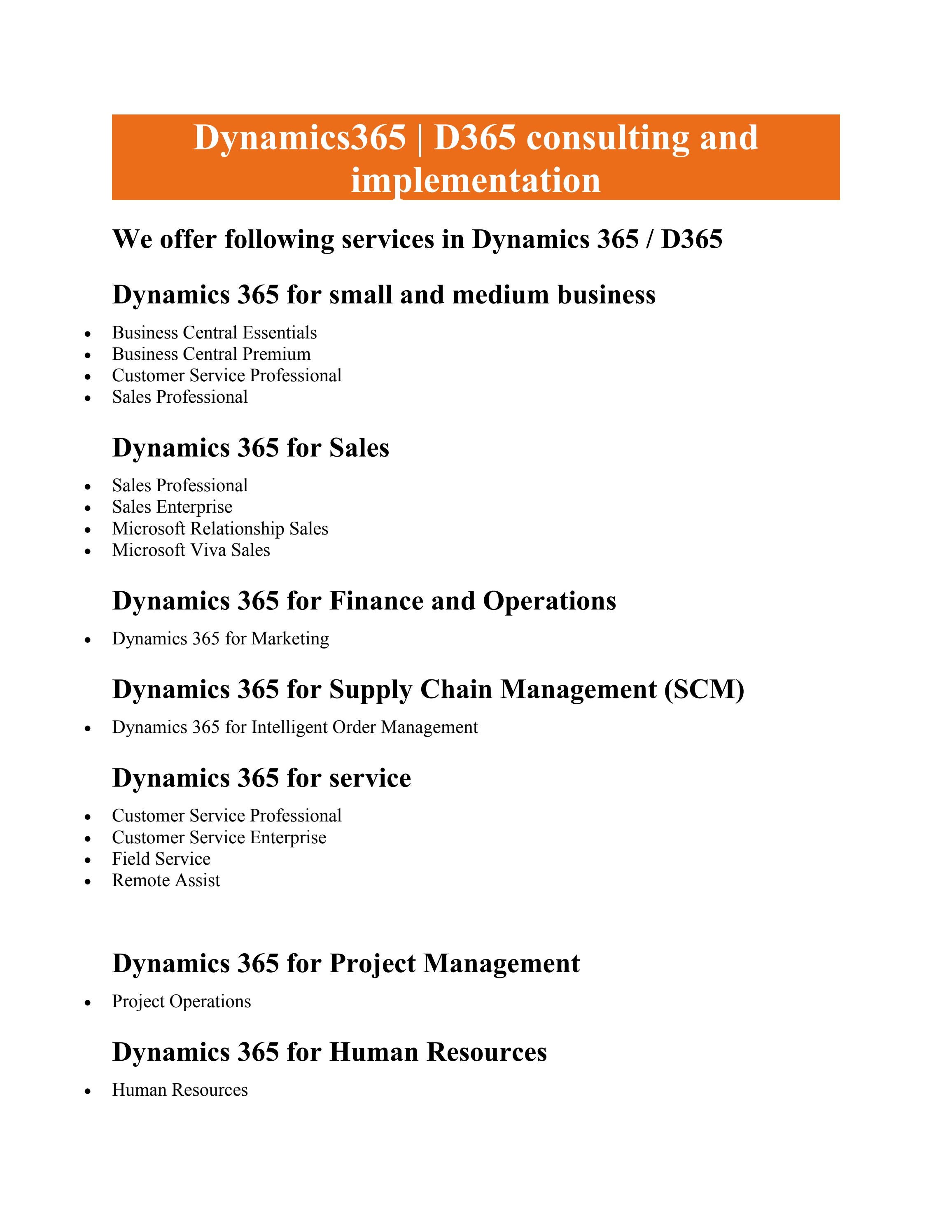 Dynamics365 | D365 consulting and implementation Houston by Desss INC ...