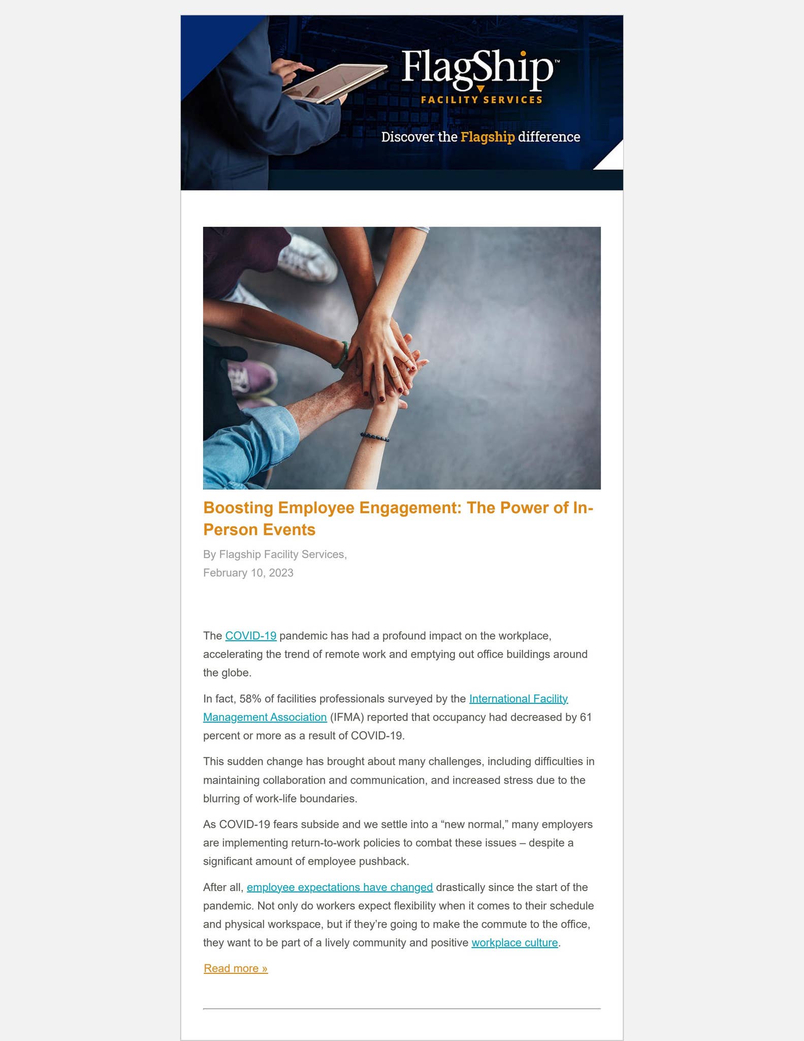 Boosting Employee Engagement: The Power of In-Person Events by Flagship ...