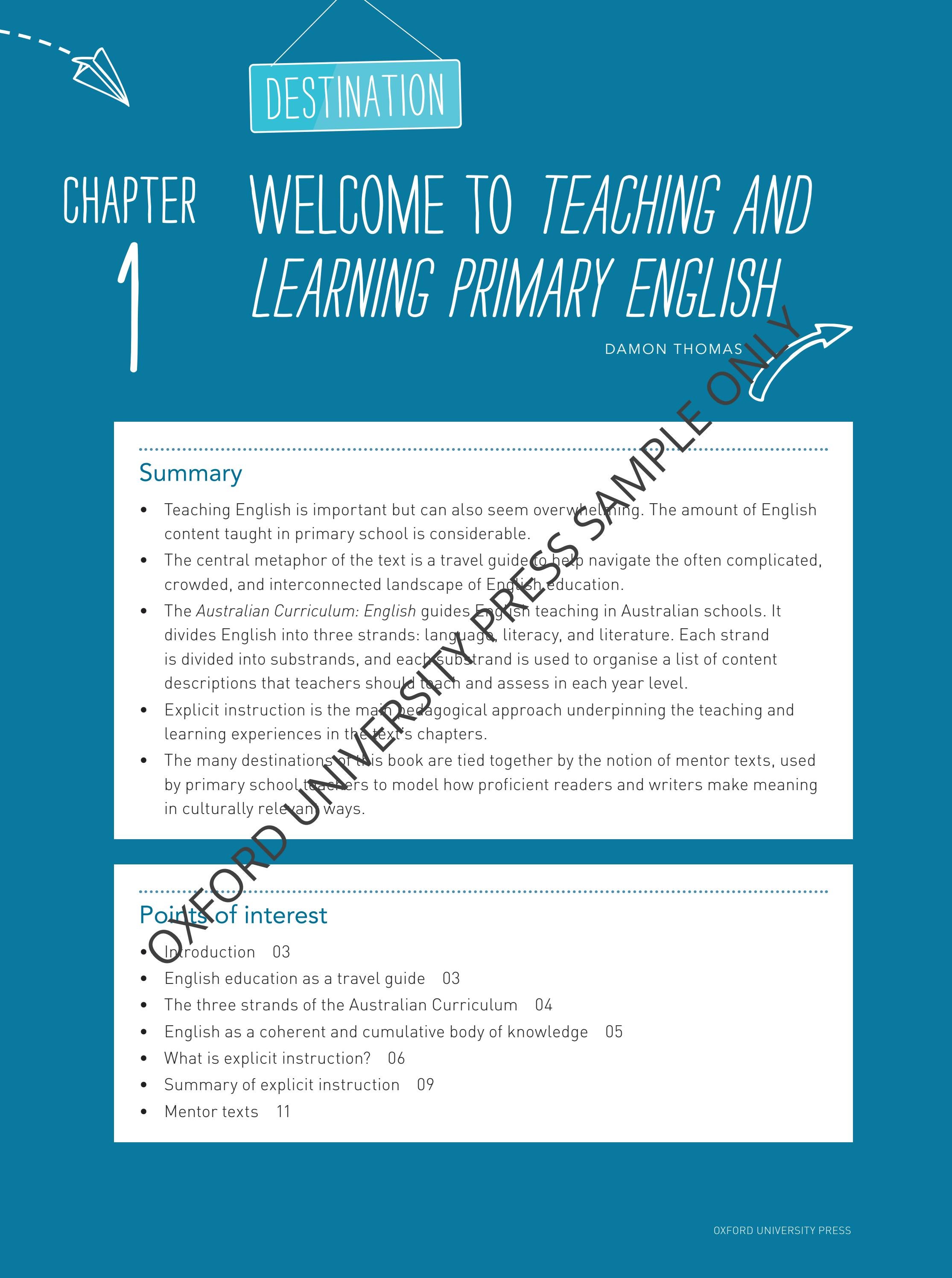 Teaching and Learning Primary English sample by OUPANZ - Issuu