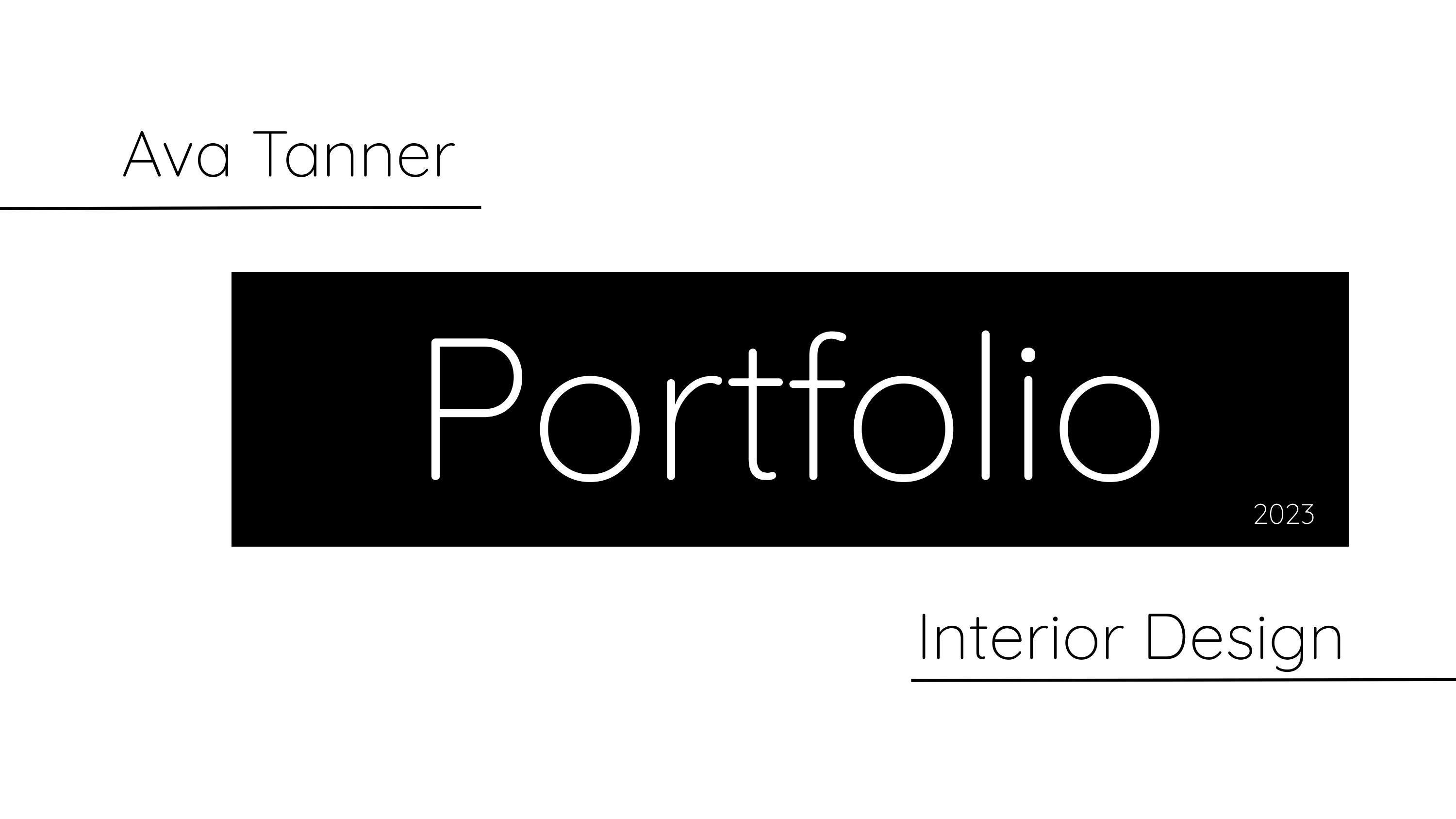 Interior Design Portfolio by Ava Tanner - Issuu