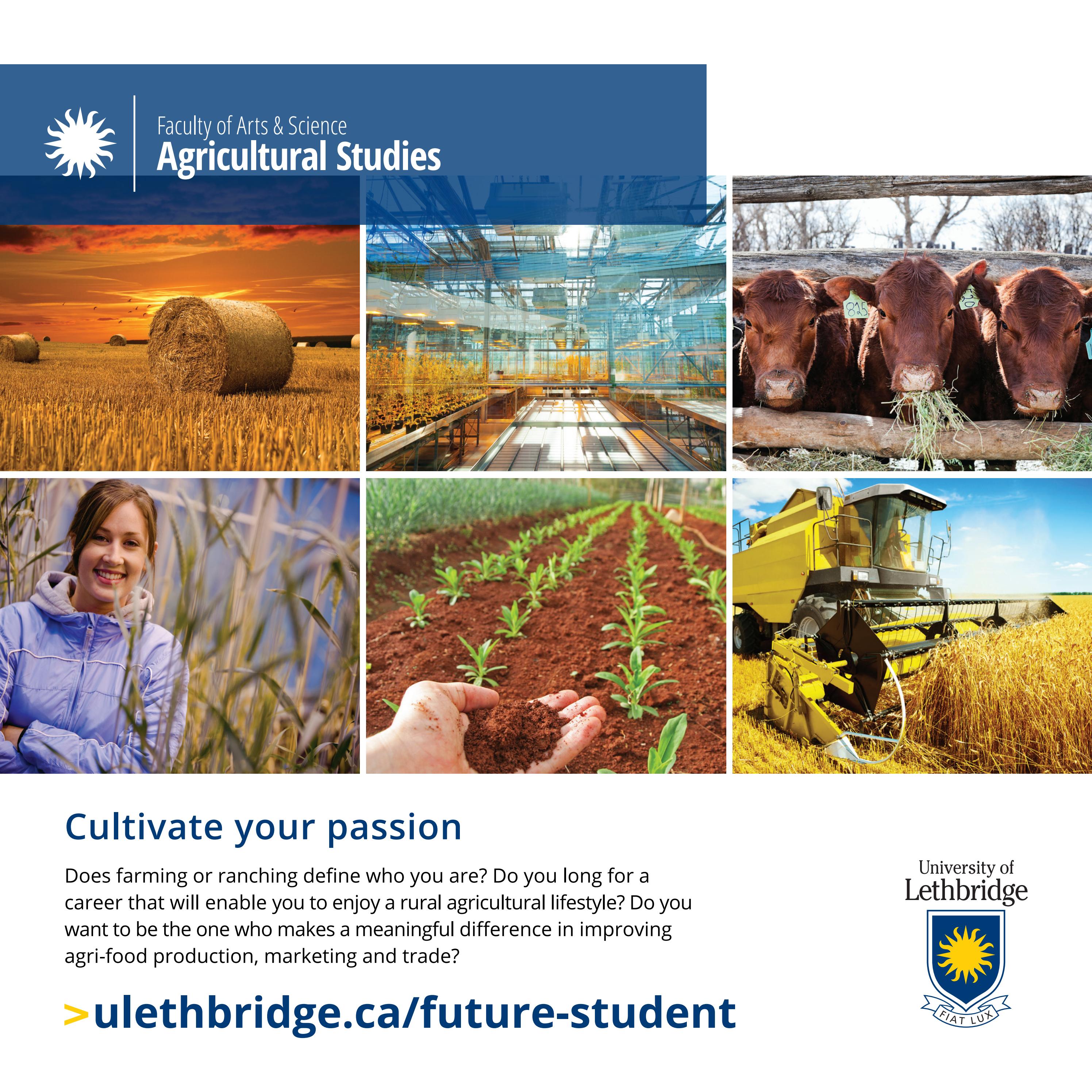 Agricultural Studies | University of Lethbridge by University of ...