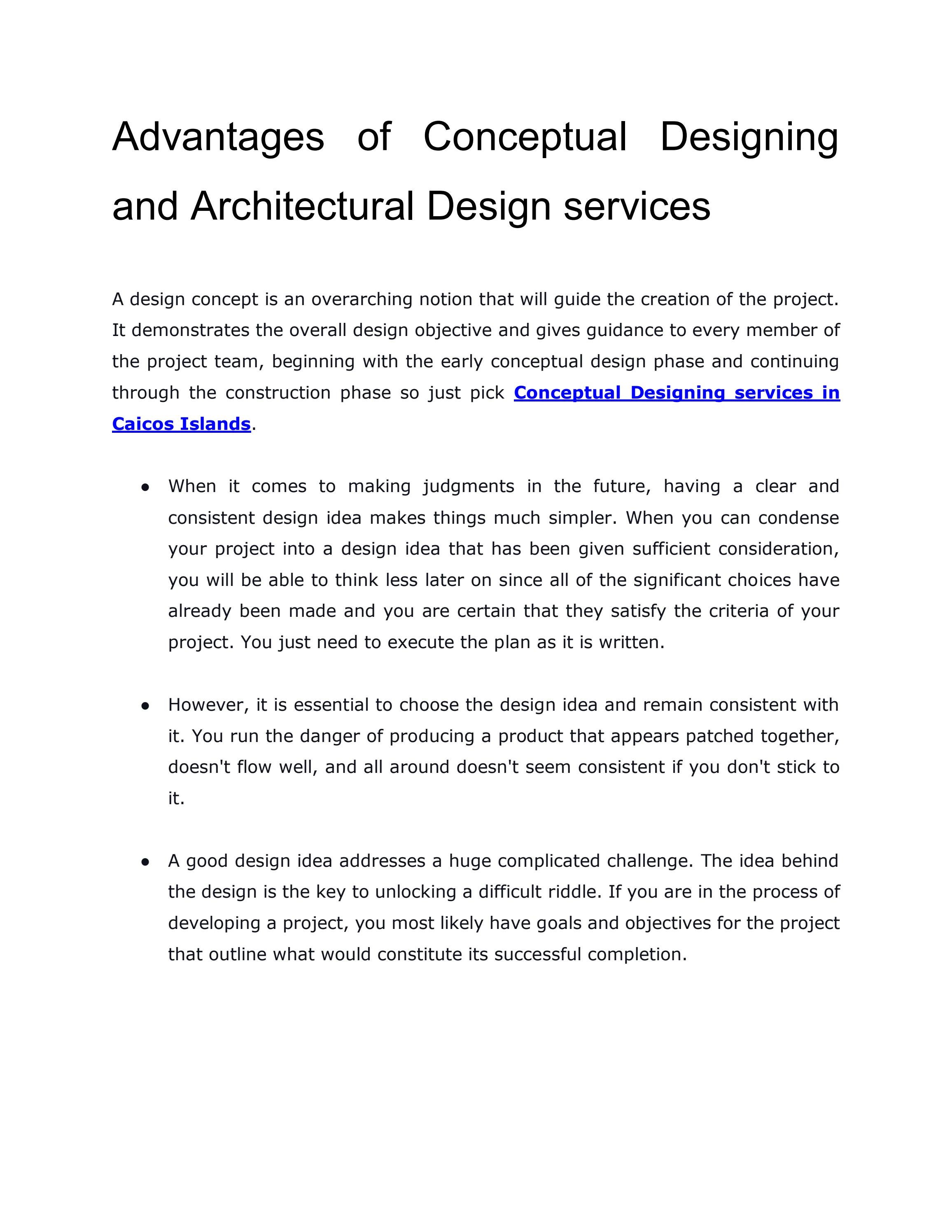 Advantages of Conceptual Designing and Architectural Design services by ...