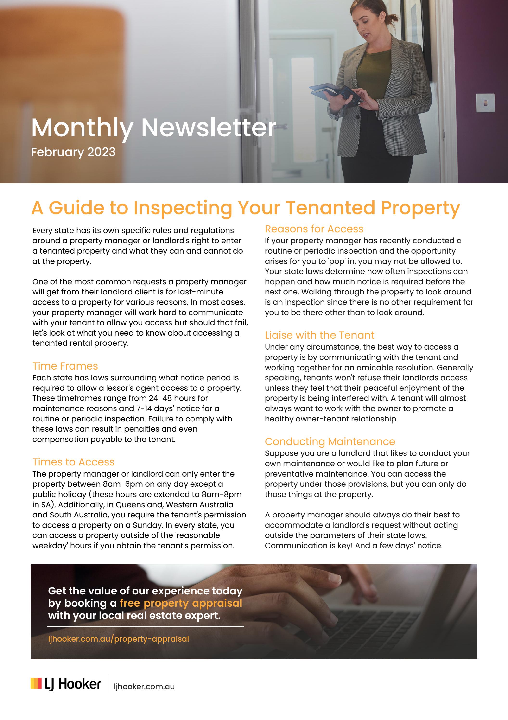 Property Management - Newsletter - February 2023 by LJ Hooker Solutions ...