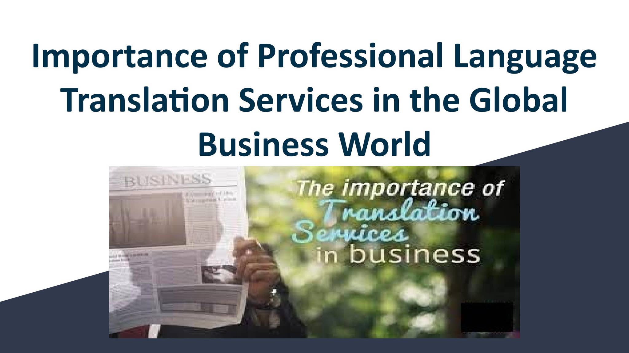 Importance of Professional Language Translation Services in the Global ...