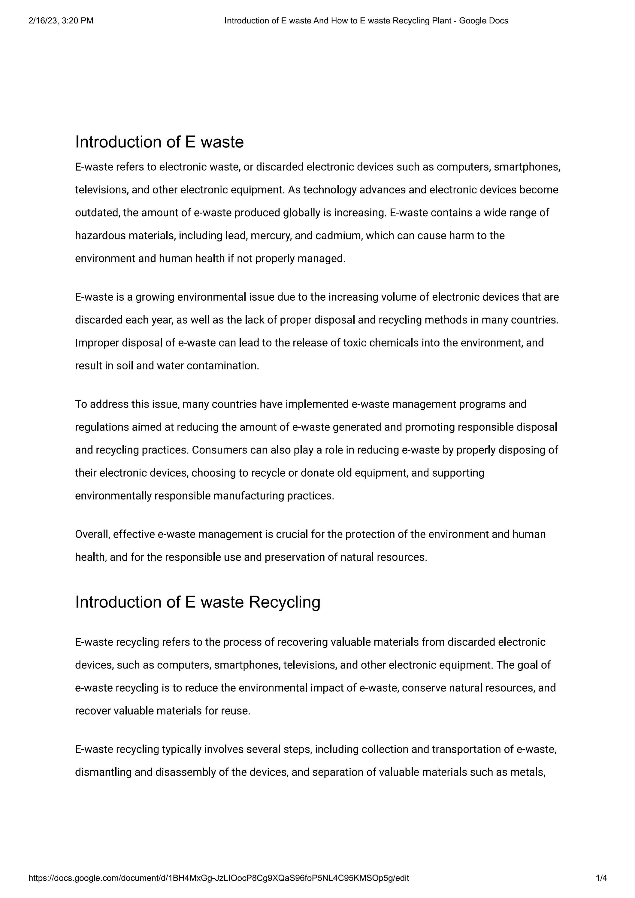 Introduction Of E Waste By Pranshu Corpseed Issuu