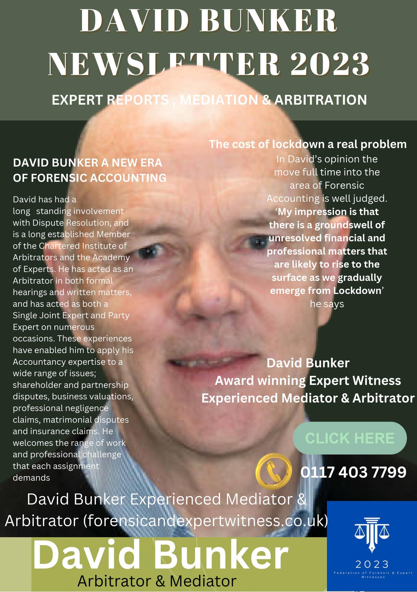 David Bunker Newsletter 2023 by Federation of Forensic and Expert ...