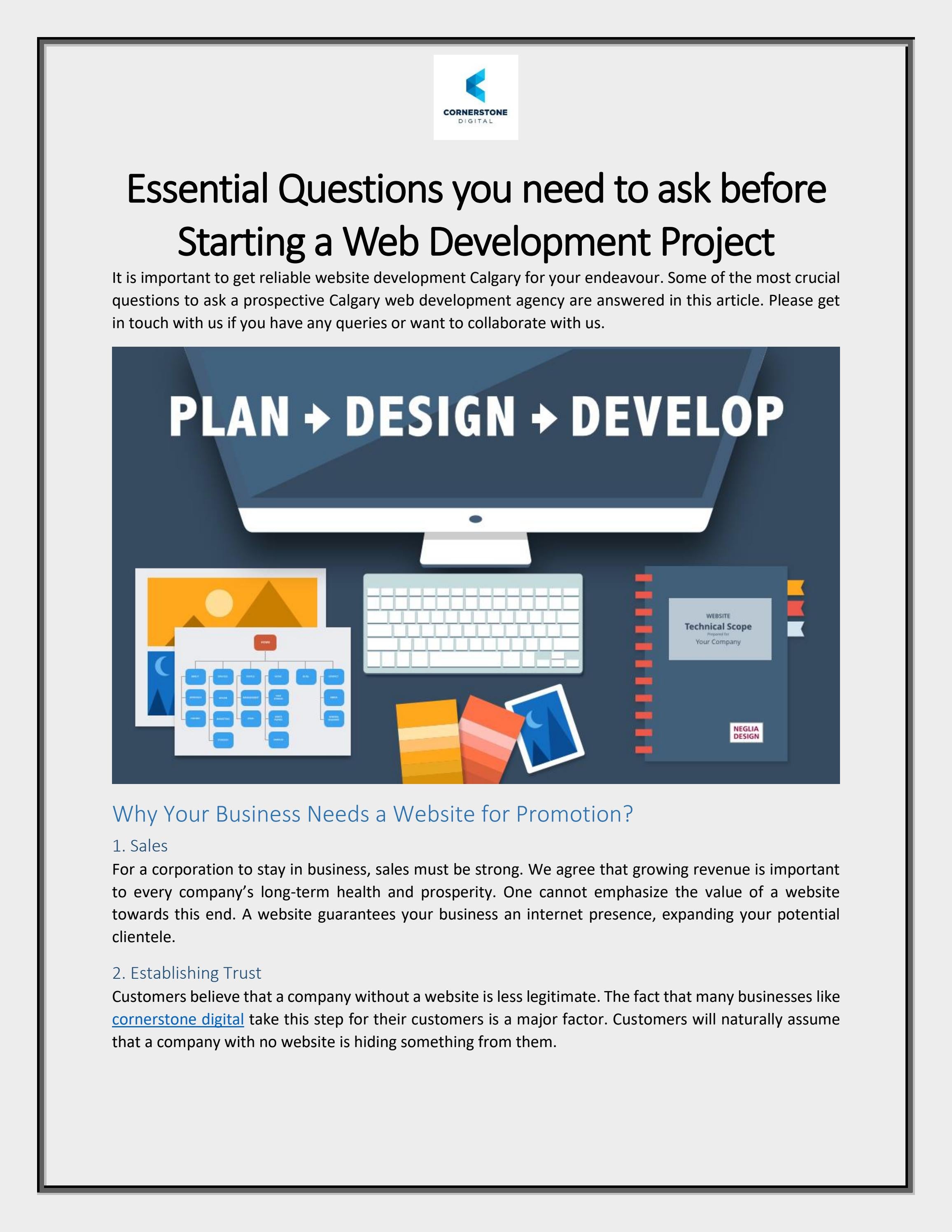 Essential Questions you Need to Ask Before Starting a Web Development ...