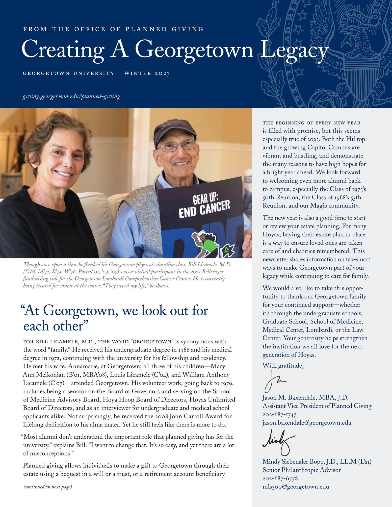 Creating a Georgetown Legacy: Winter 2023 Issue by Georgetown ...