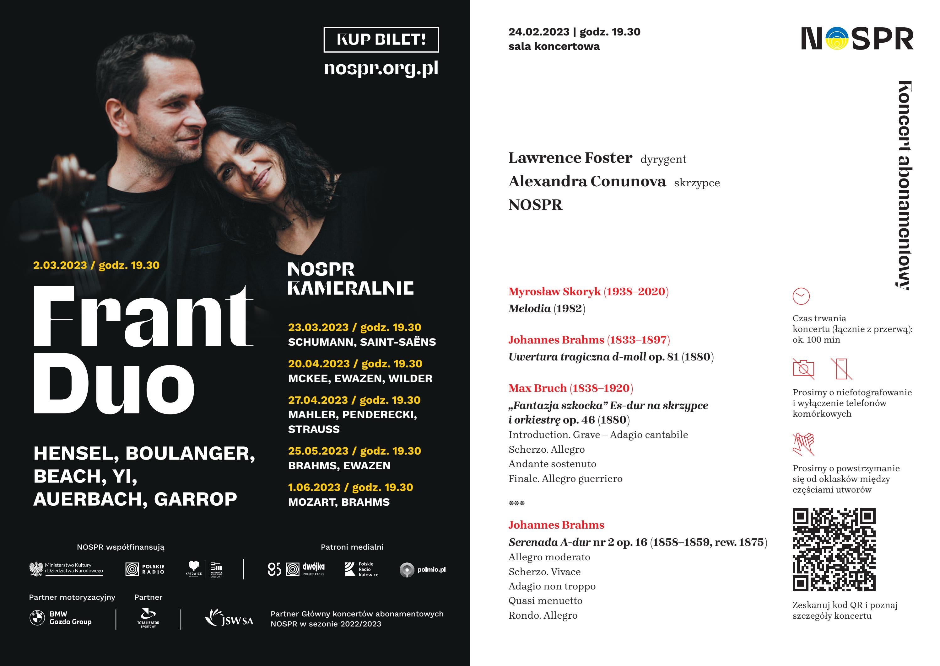 Program koncertowy 24/02/2023 by NOSPR - Issuu