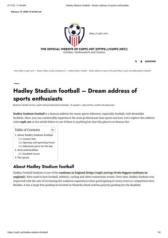 Hadley Stadium football – Dream address of sports enthusiasts by ...