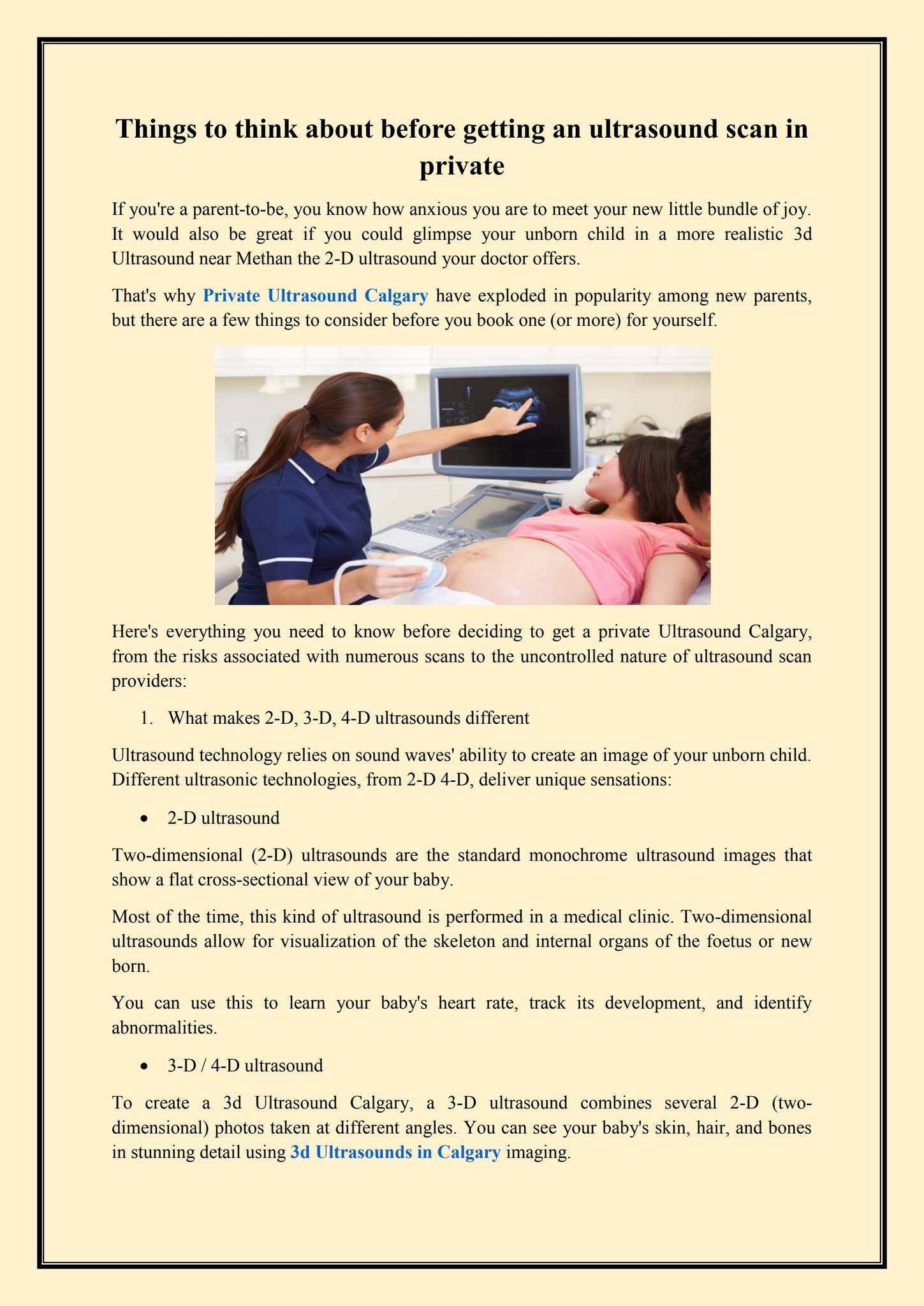 Things to think about before getting an ultrasound scan in private by ...