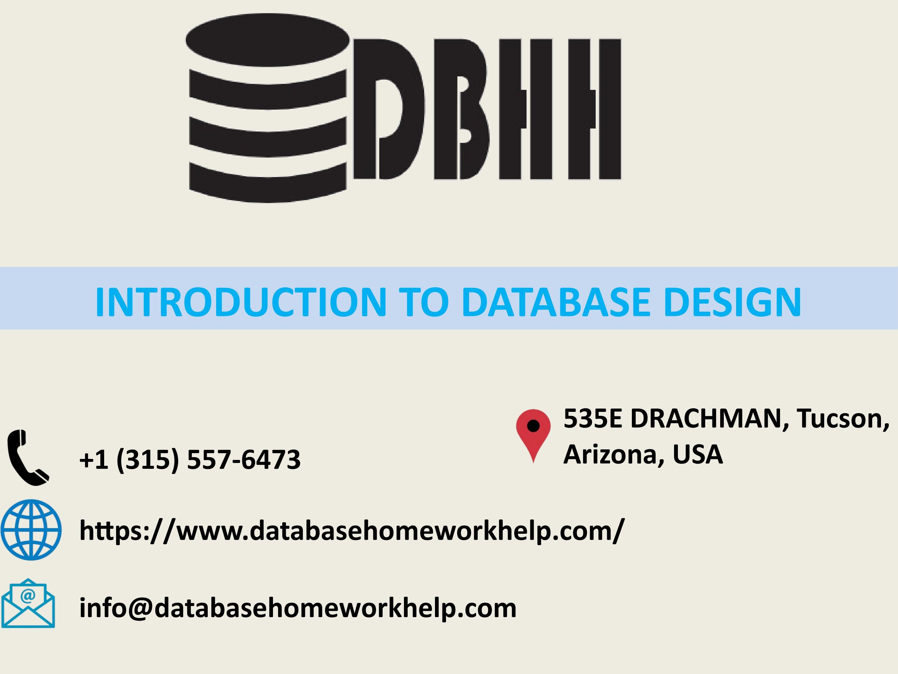 Introduction to Database Design by Database Homework Help - Issuu