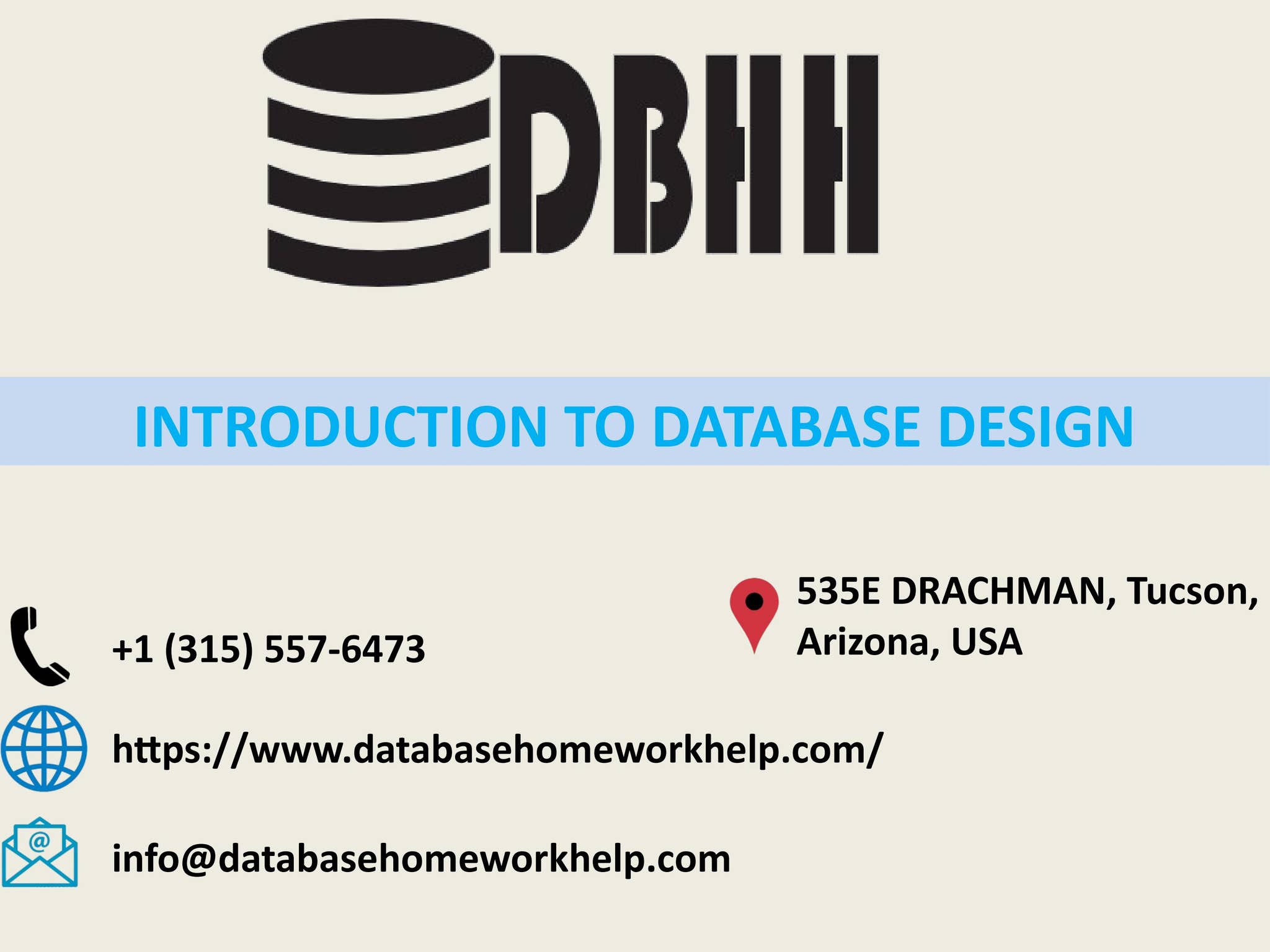 Introduction to Database Design by Database Homework Help - Issuu