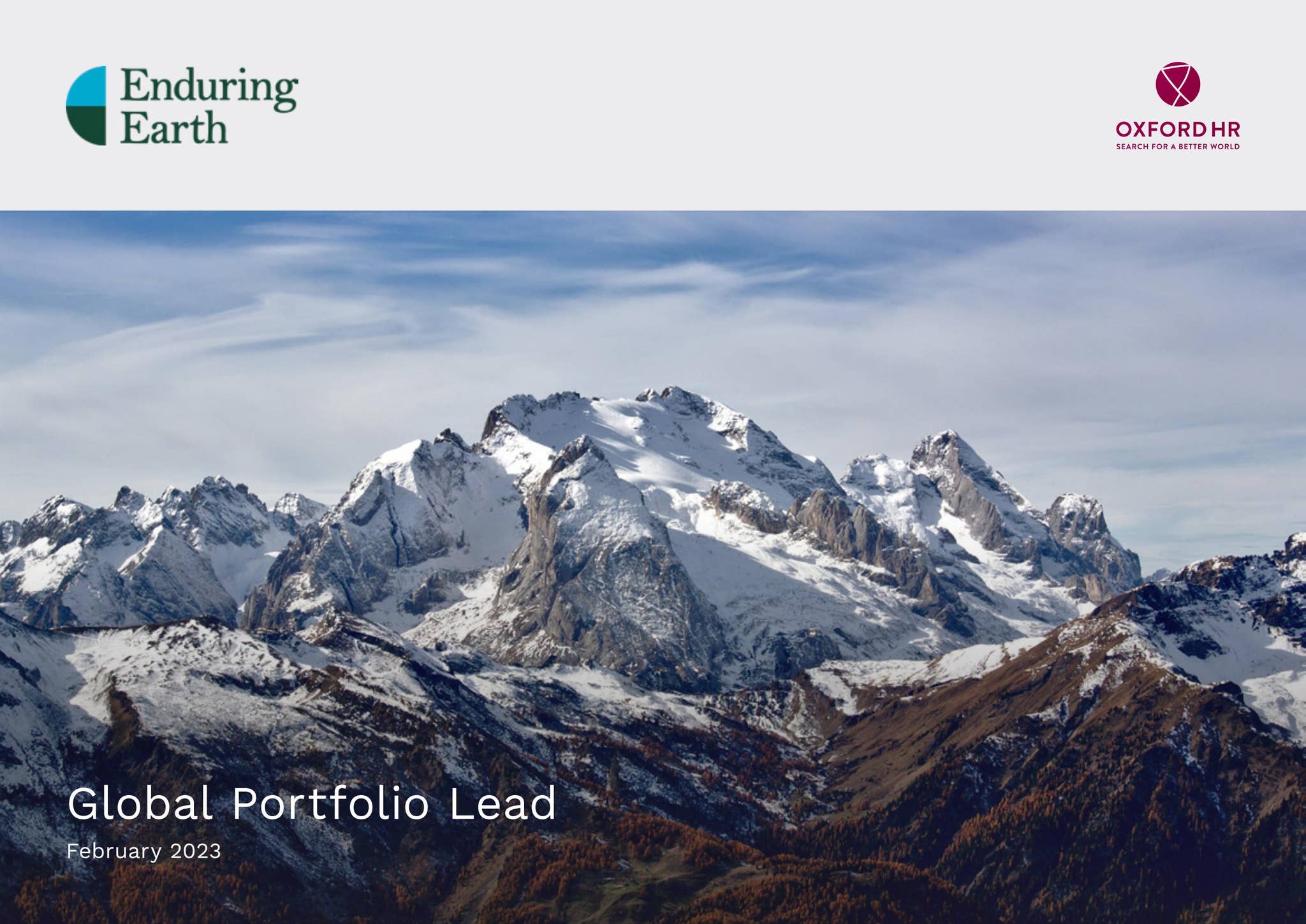Enduring Earth – Global Portfolio Lead by Oxford HR - Issuu