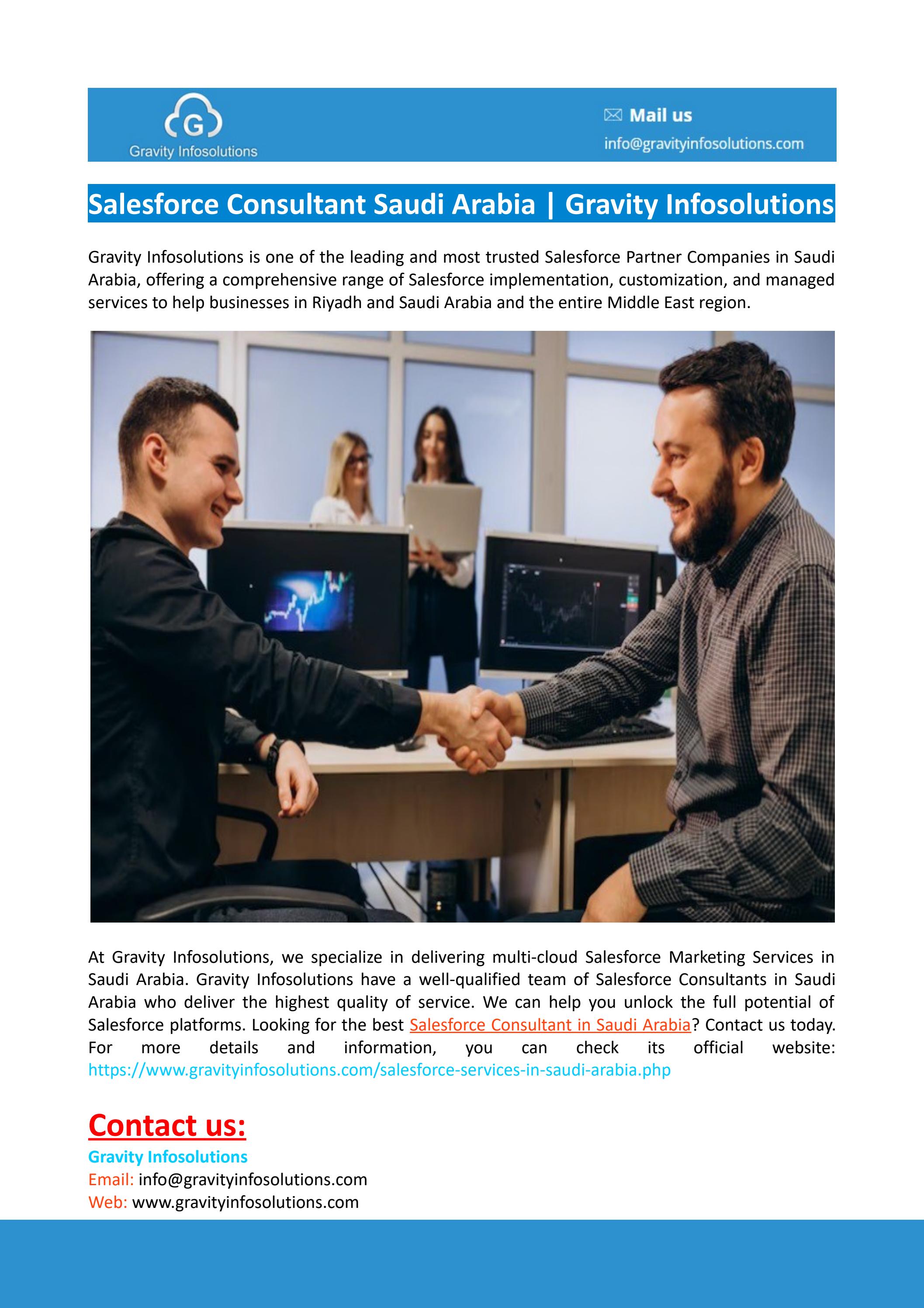 Salesforce Consultant Saudi Arabia by georgenealons - Issuu