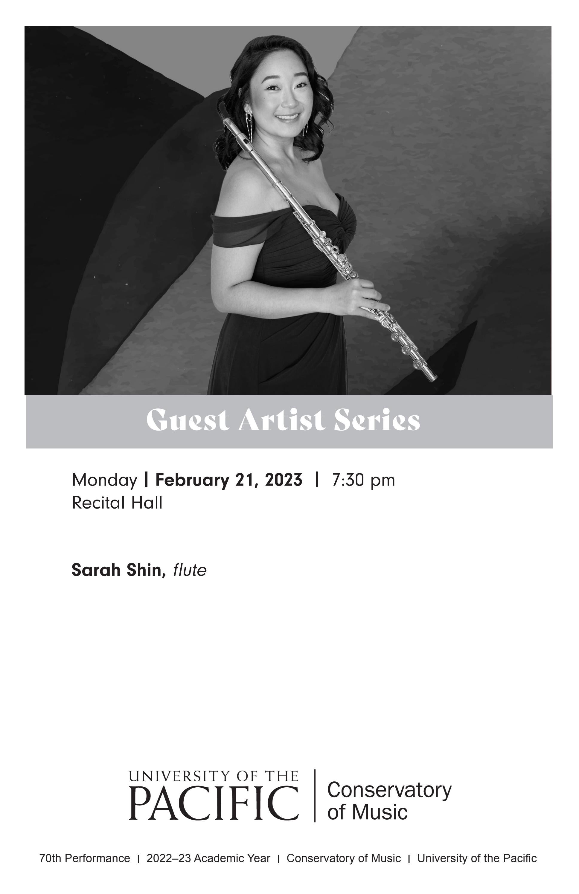 2/21/23 Guest Artist Series, Sarah Shin by University of the Pacific ...