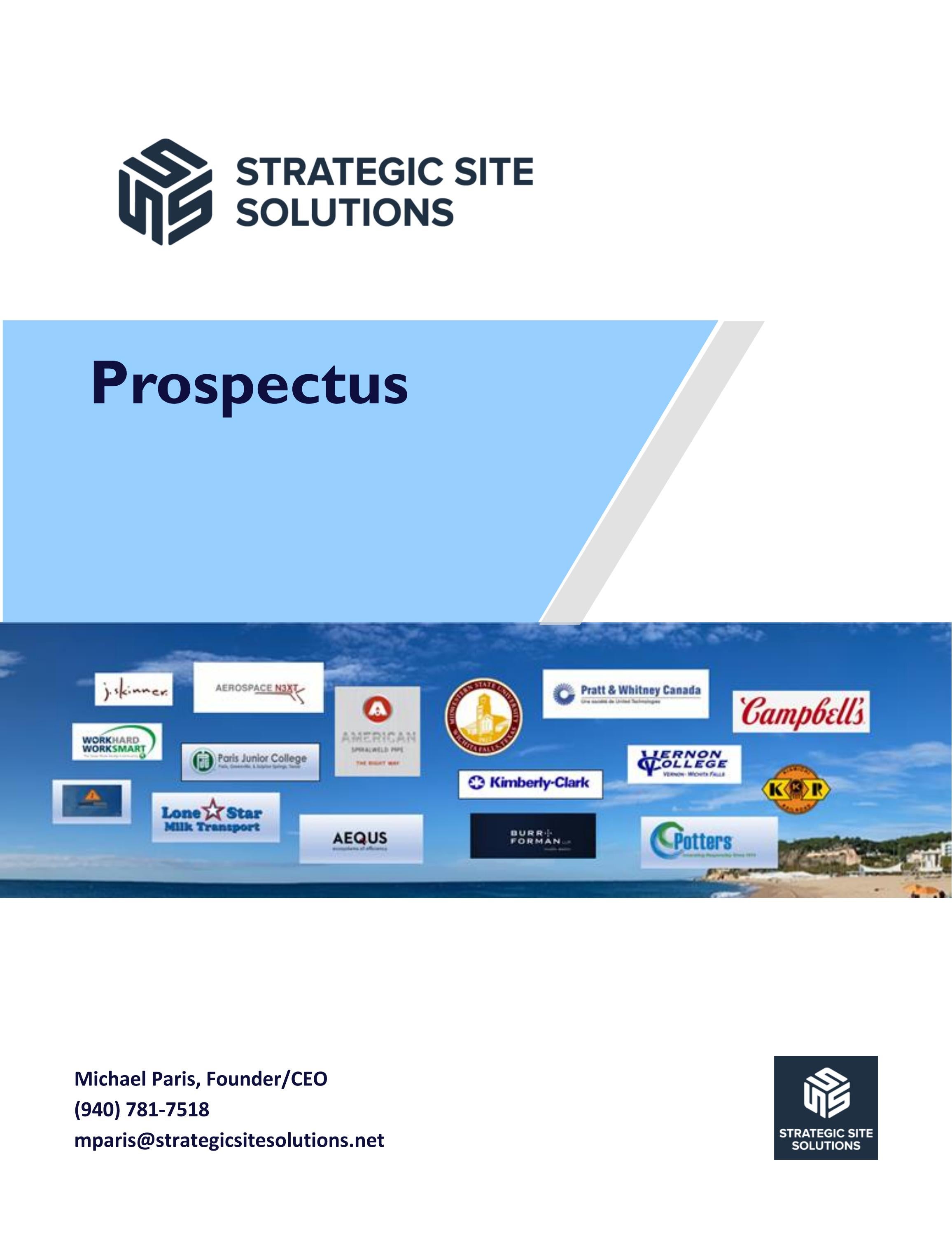 Prospectus - Strategic Site Solutions by strategicsitesolutions - Issuu