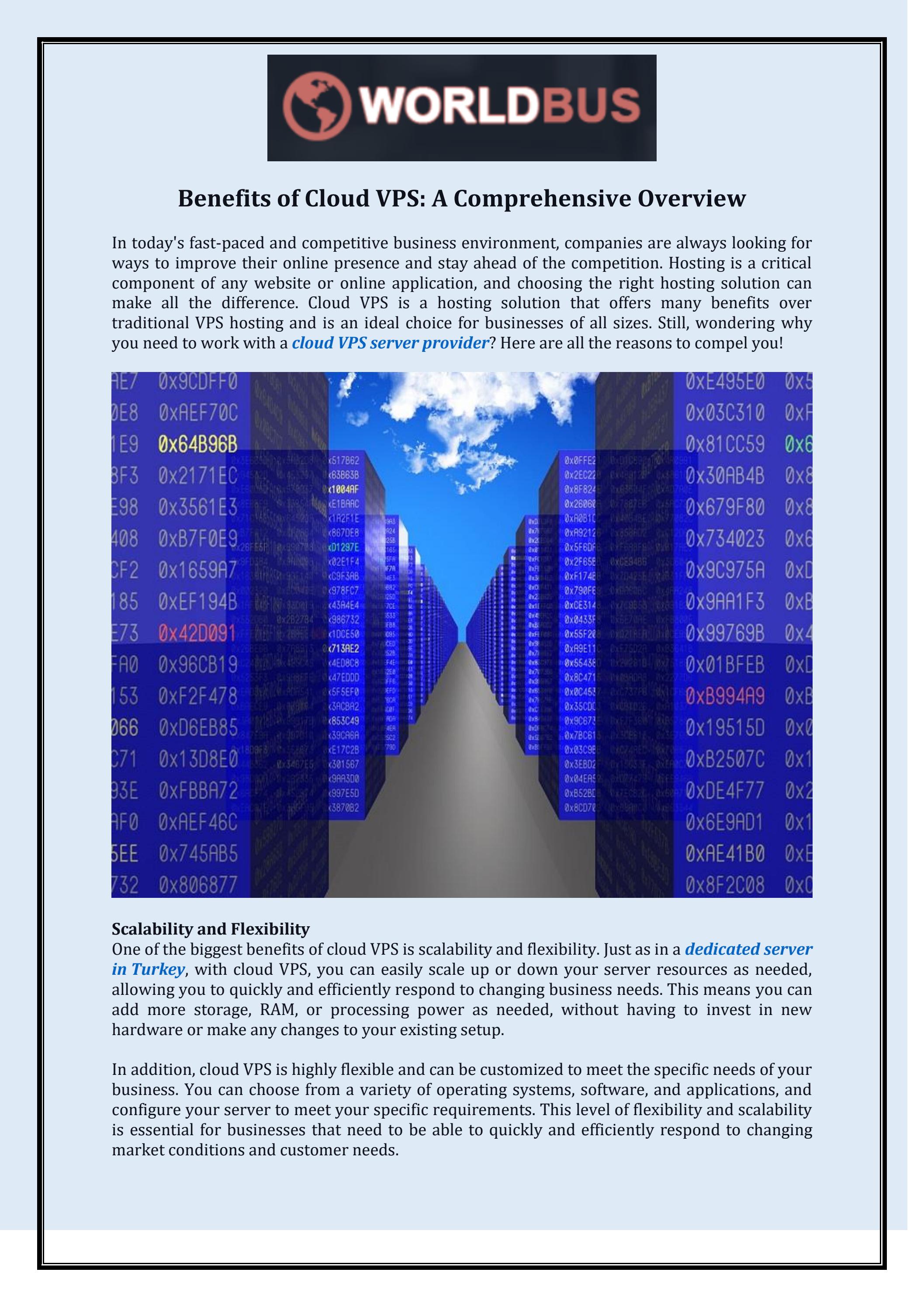 Benefits Of Cloud Vps A Comprehensive Overview By Worldbusge Issuu 