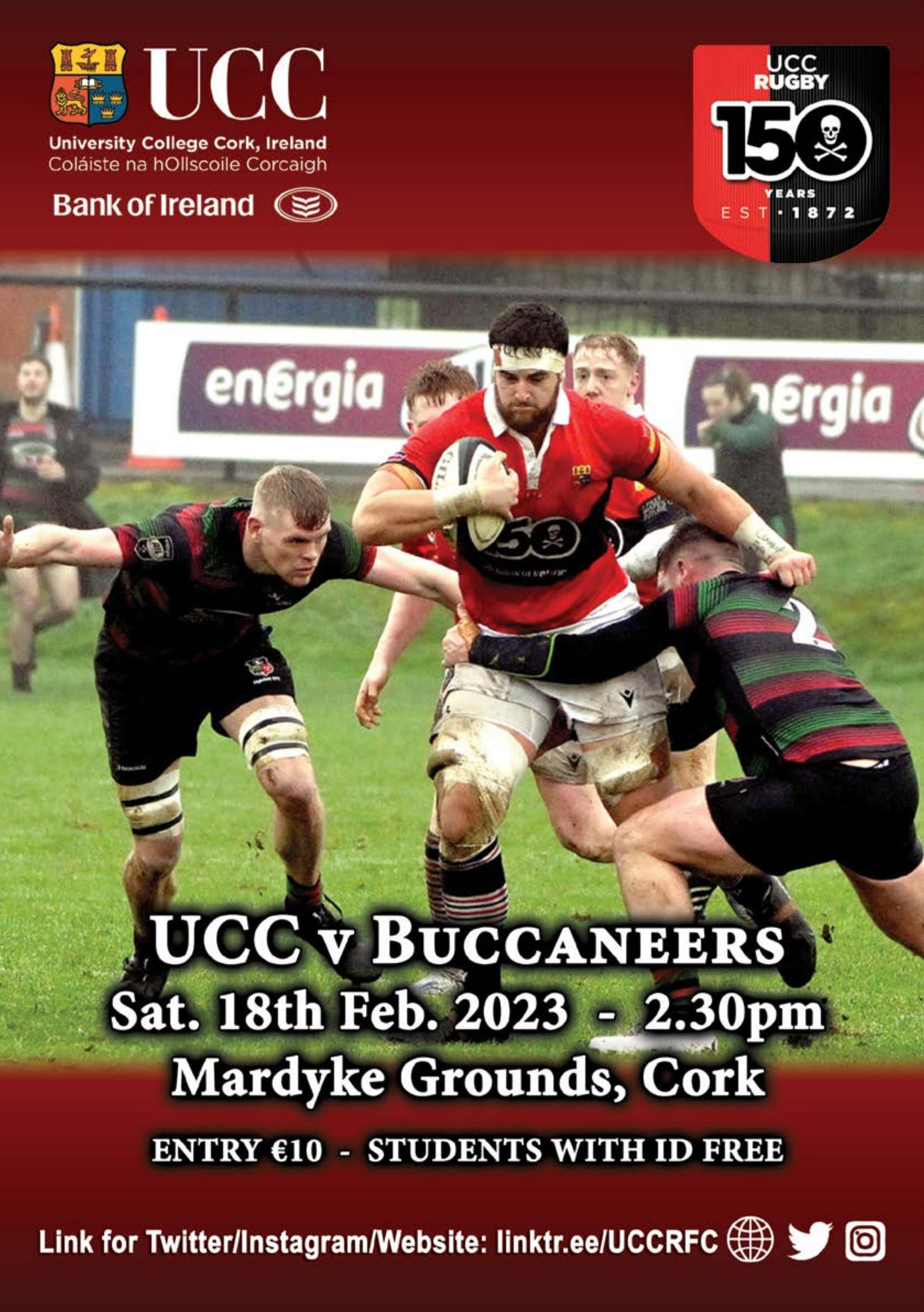 20220218 UCC Rugby vs Buccaneers RFC by UCCrugby - Issuu