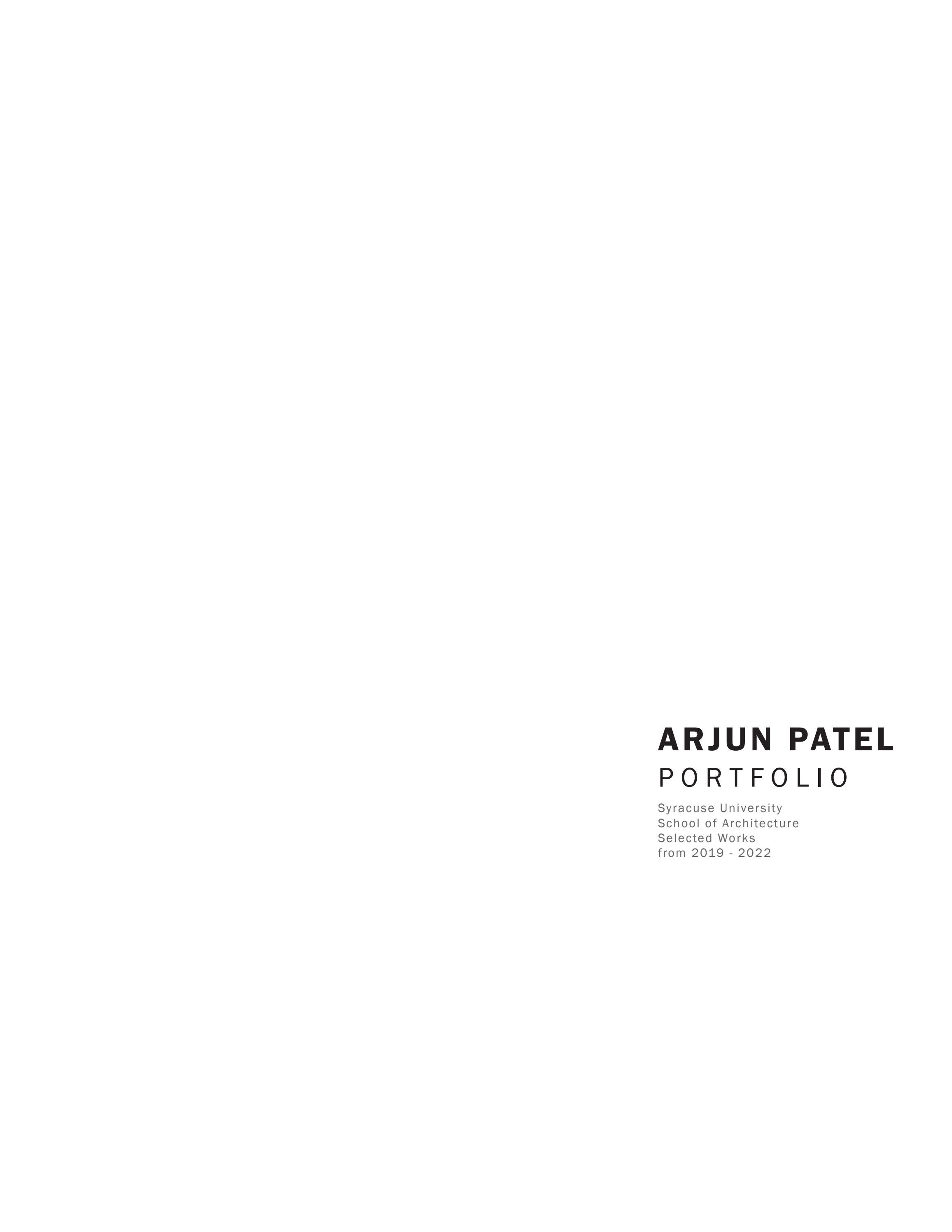 Arjun Patel Portfolio 2023 by Arjun Patel - Issuu