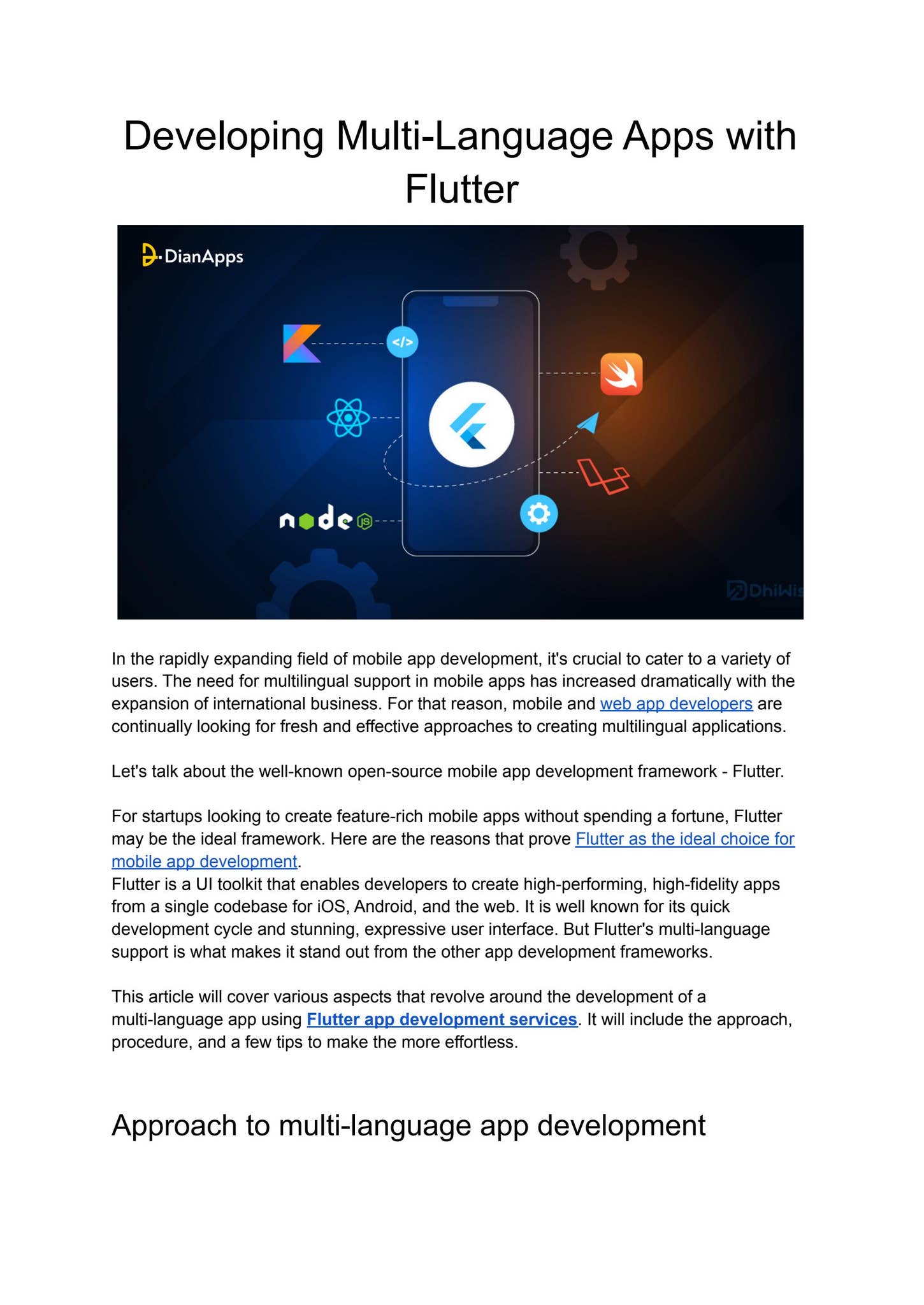 Developing Multi-Language Apps with Flutter by Dianapps - Issuu