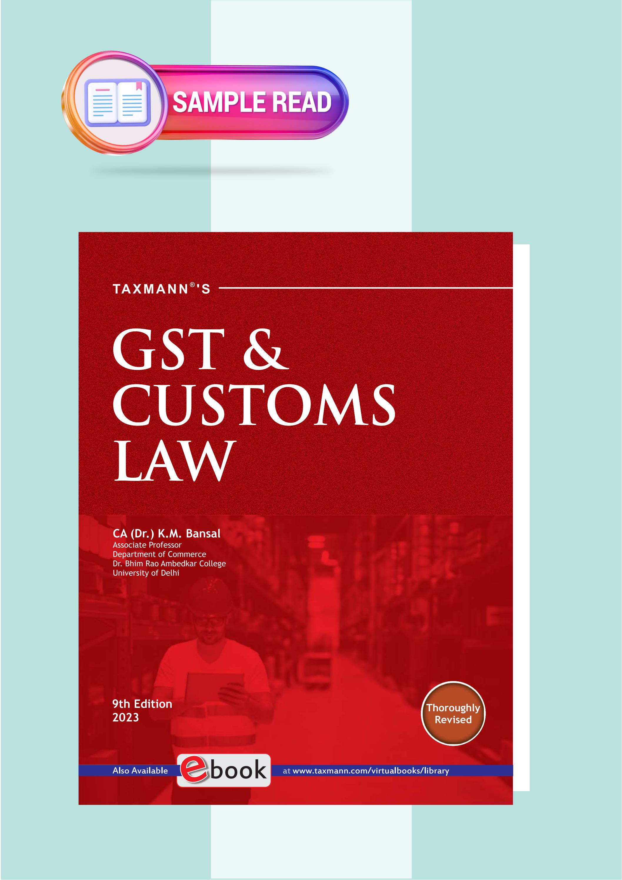 Taxmann's GST & Customs Law | TEXTBOOK by Taxmann - Issuu