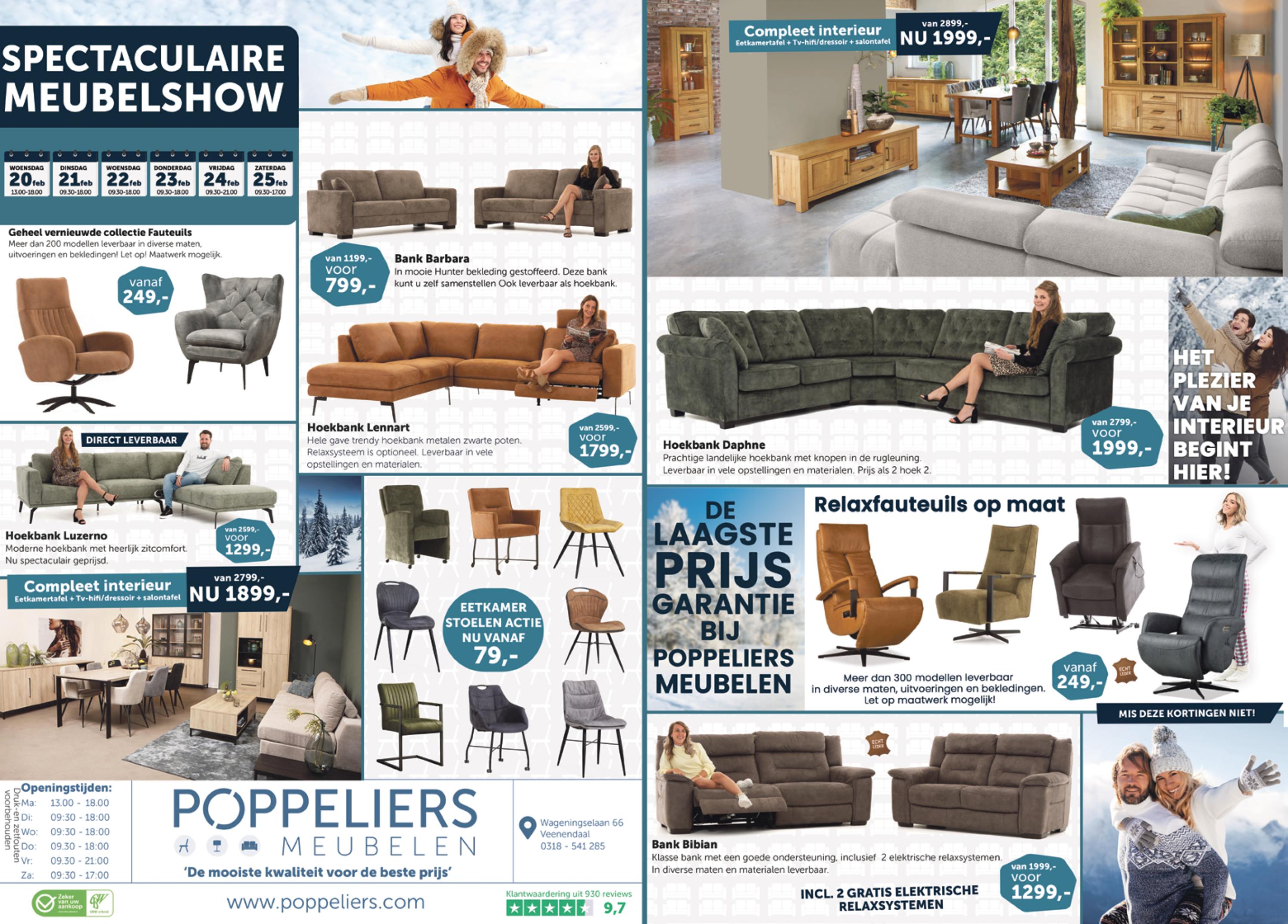 Folder of advertentie Poppeliers Meubelen week 8 by Media Solutions B.V ...