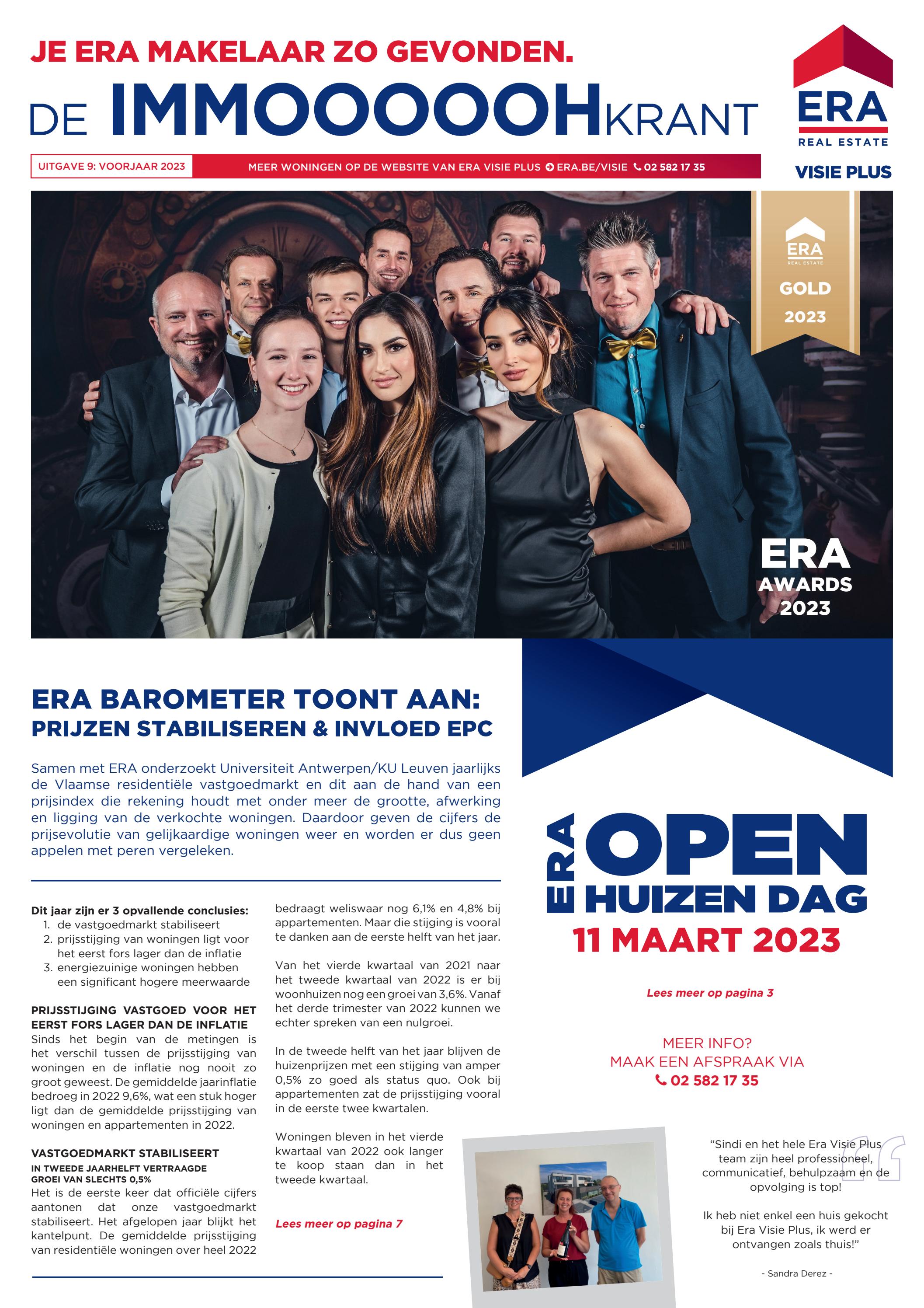 ERA VISIE PLUS - De IMMOOOOOHkrant - 2023 Uitgave 9 by ERA Belgium - Issuu