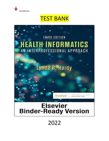 Test Bank for Health Informatics: An Interprofessional Approach 3rd ...