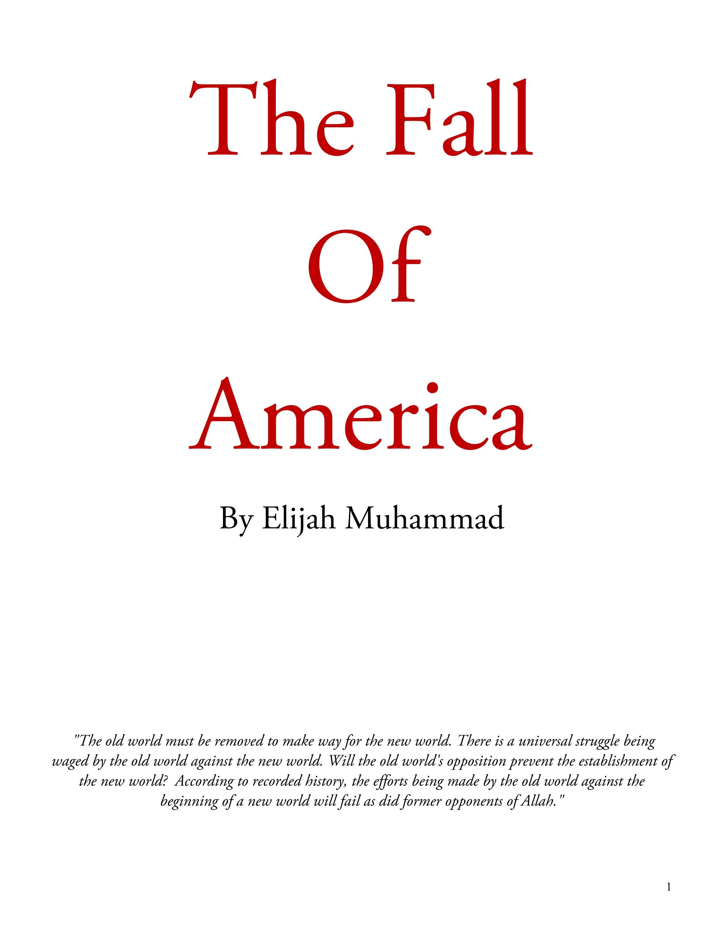 THE FALL OF AMERICA by aricheducation - Issuu