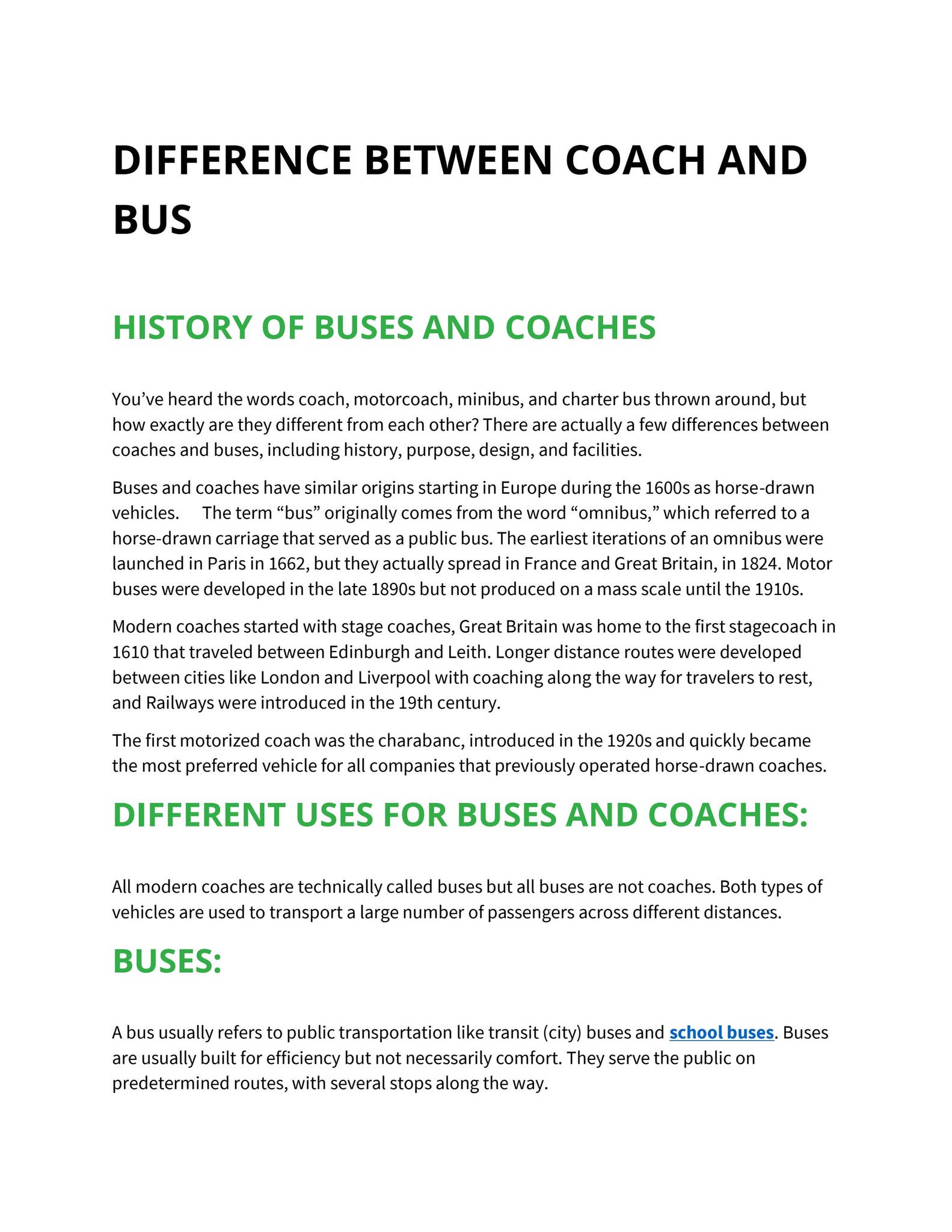 DIFFERENCE BETWEEN COACH AND BUS by bcn usa - Issuu