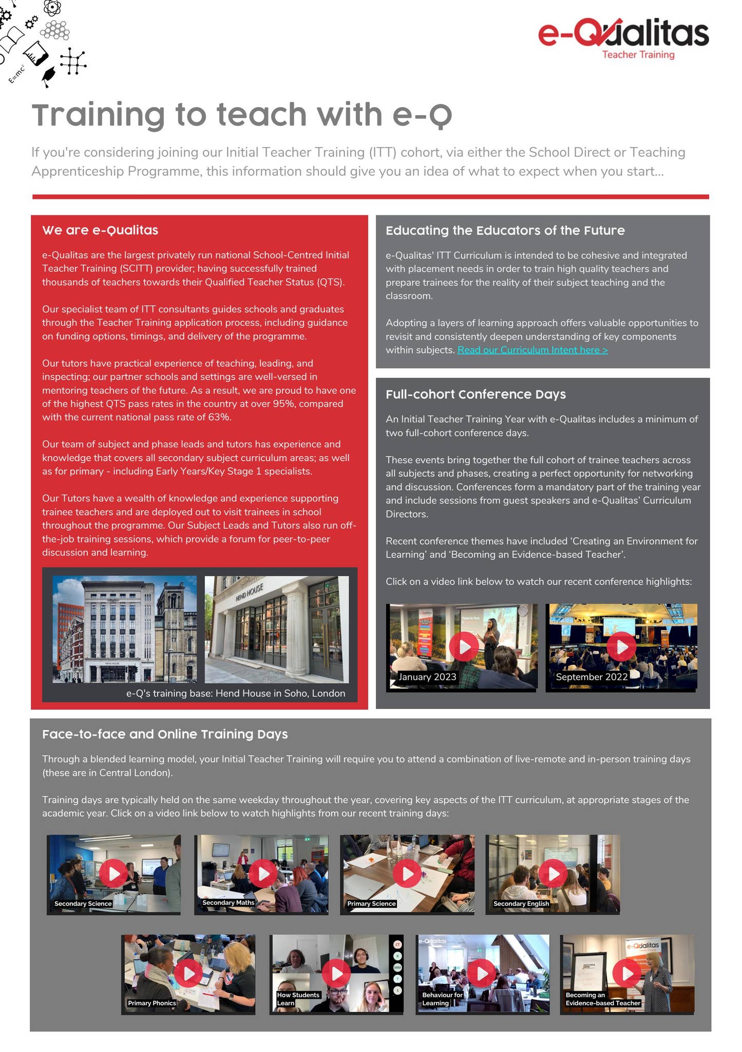 Training to Teach with e-Qualitas by EducationPlacementGroup - Issuu