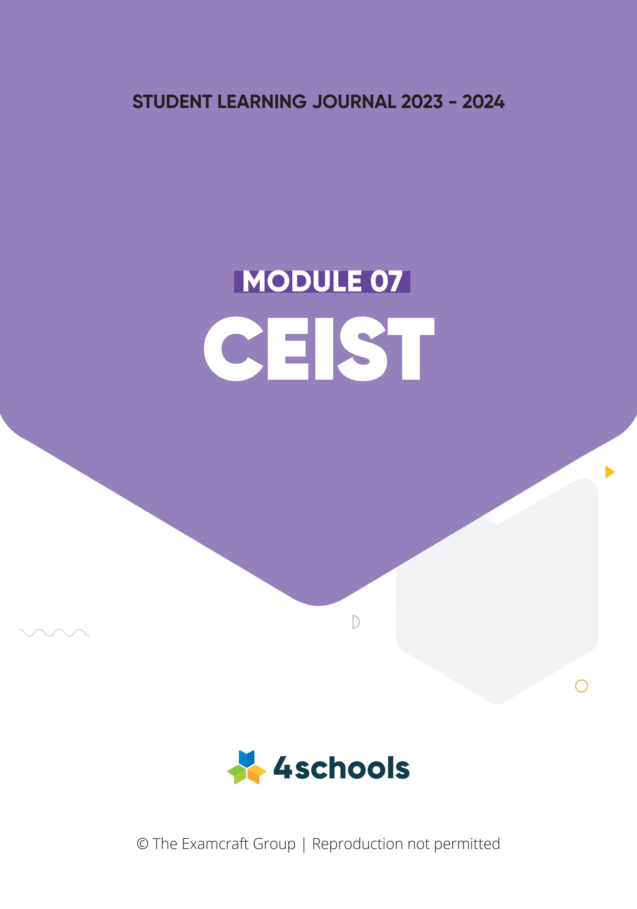 Student Learning Journal - Module 07 - CEIST by The Examcraft Group - Issuu