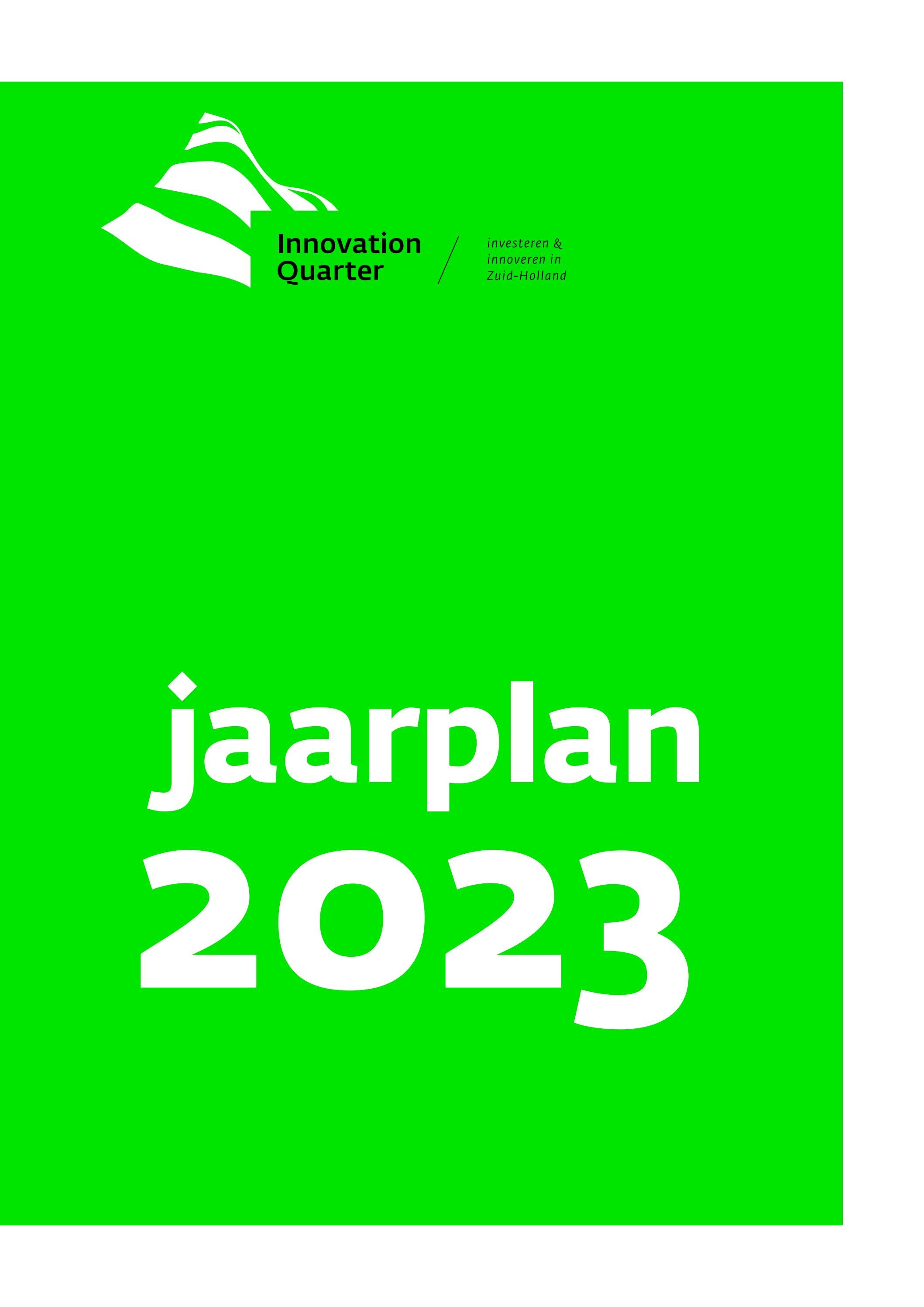 InnovationQuarter Jaarplan 2023 by InnovationQuarter - Issuu