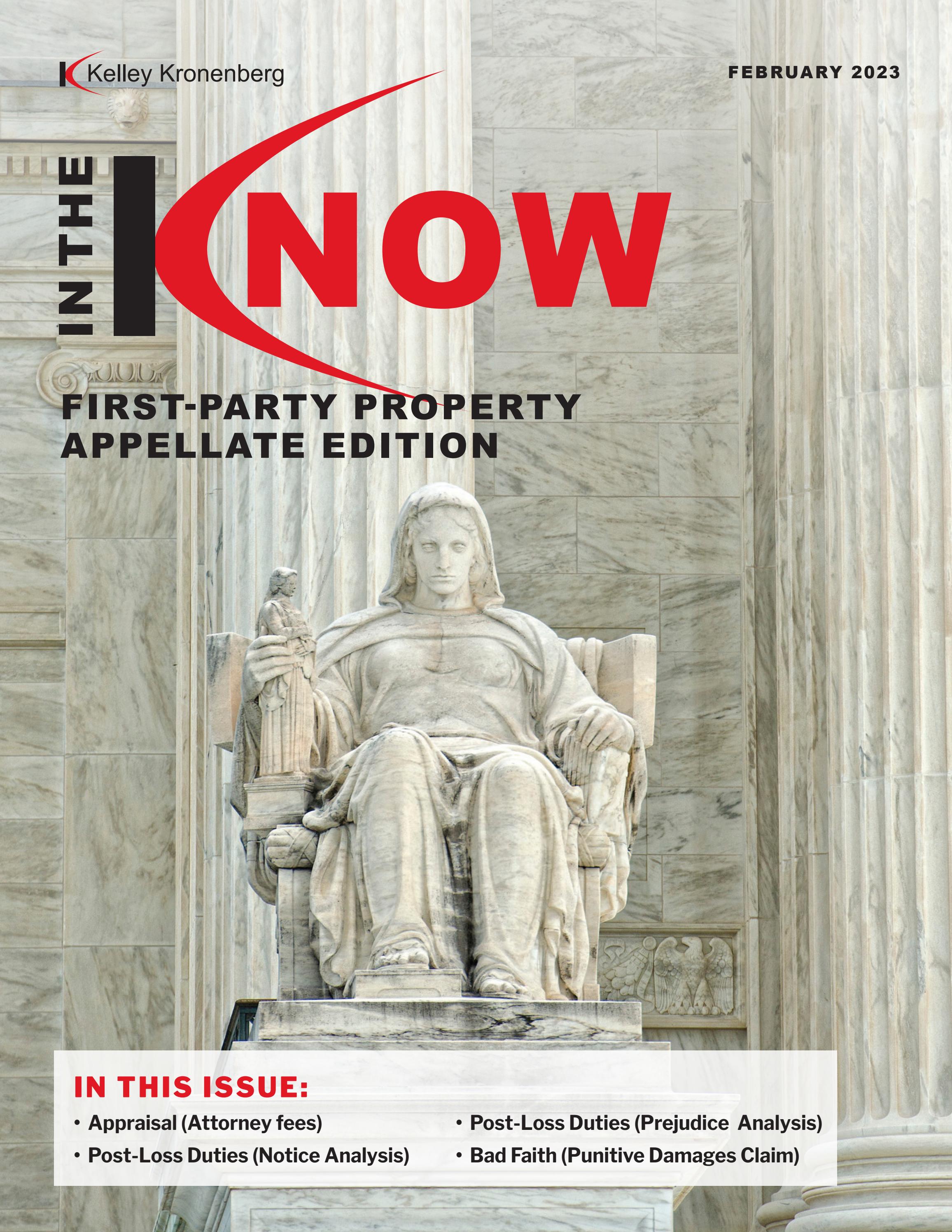 Kelley Kronenberg - In The Know - First Party Property Appellate ...