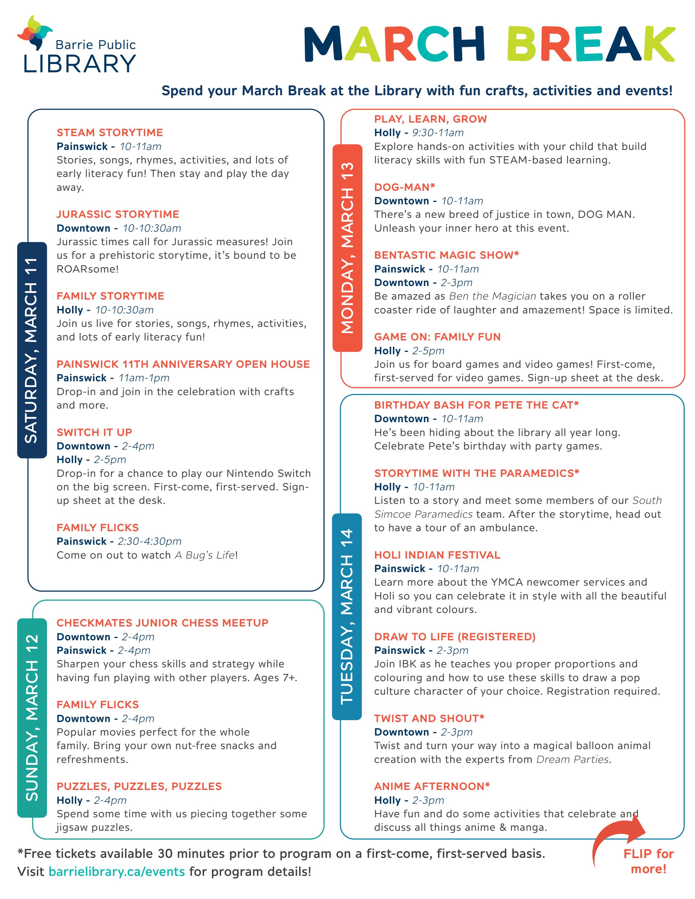 Barrie Public Library March Break Programs 2023 by barriepubliclibrary ...