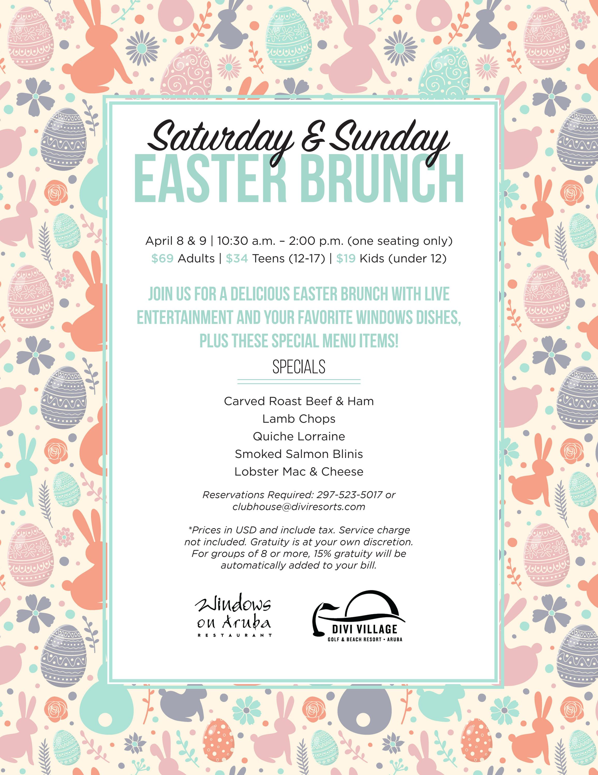 Windows on Aruba Easter Menu by Divi Resorts - Issuu