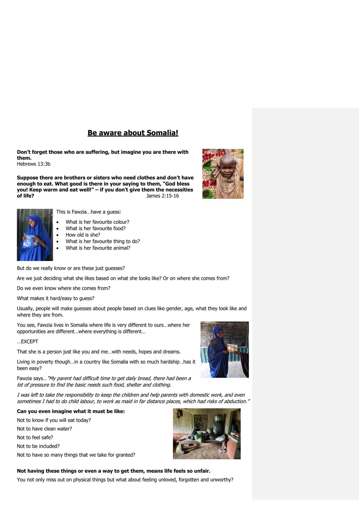 Somalia Awareness Pack by australianlutheranworldservice - Issuu